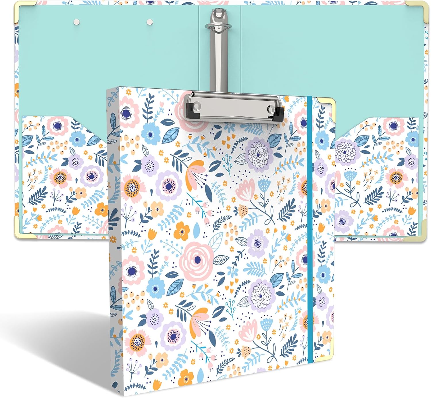 Amazon.com : Binder 3 Ring 1 Inch, Cute Round Rings for Letter-Size ...