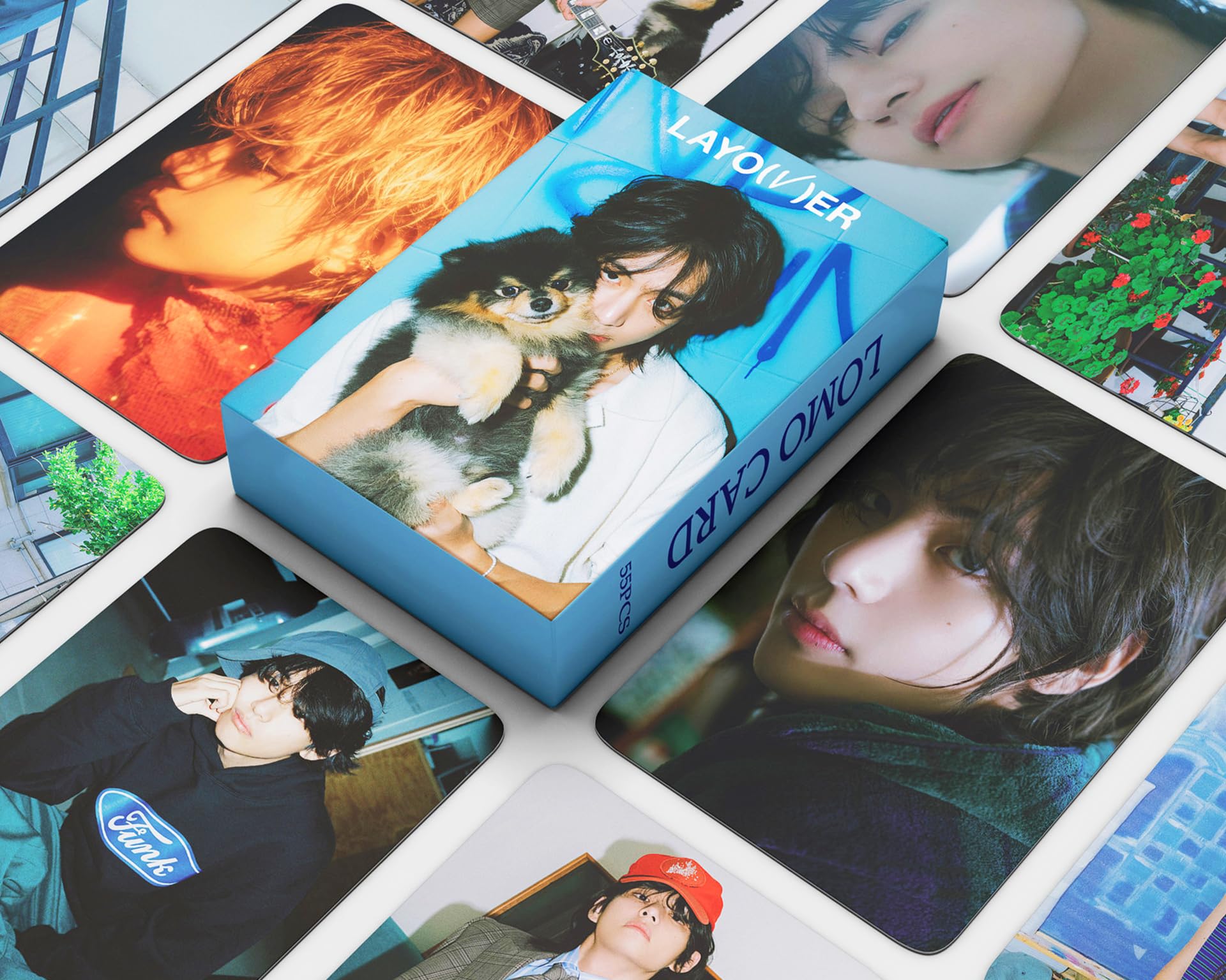 Amazon.com: Funwaretech V Layover Photocards Set 55Pcs 2023 V Tae Hyung ...
