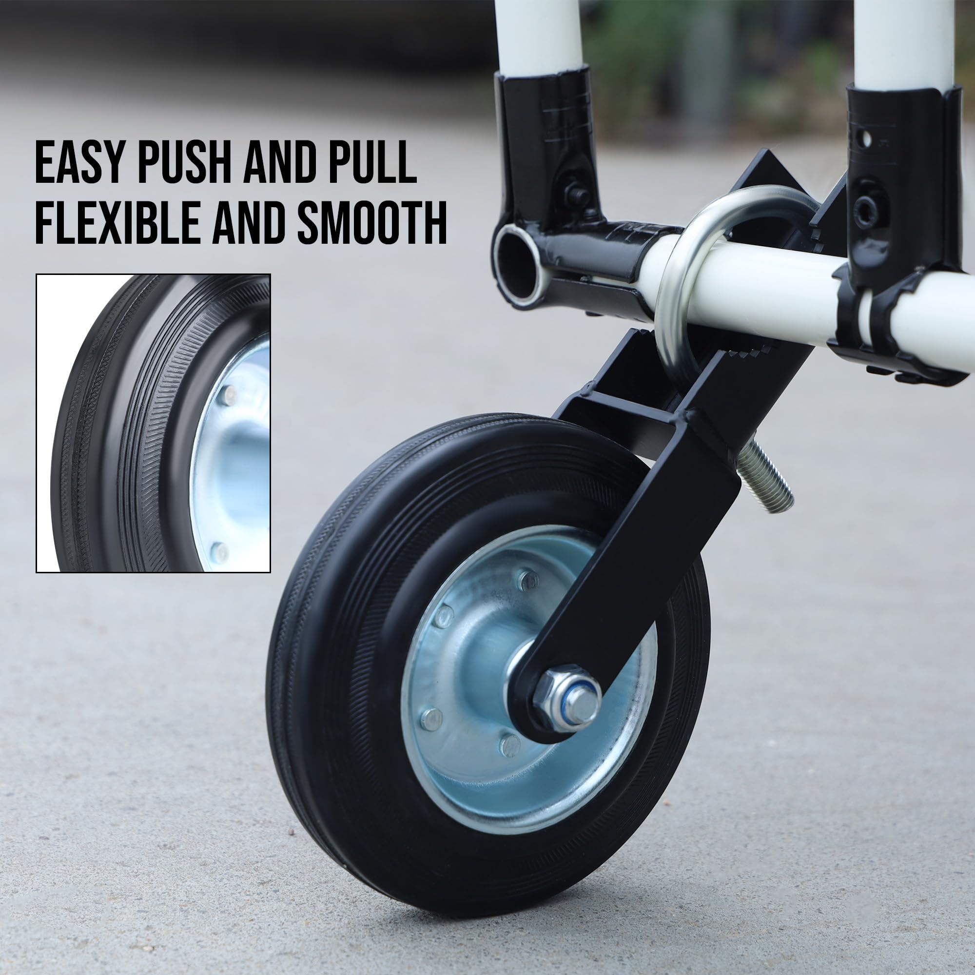 Snapklik.com : 6" Metal Heavy Duty Gate Wheel, Wheel For Gate Support ...