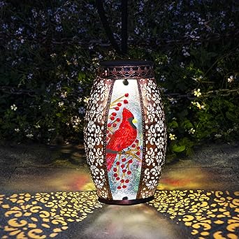 Amazon.com: Cardinal Solar Light,Garden Decor Lanterns Decorative ...