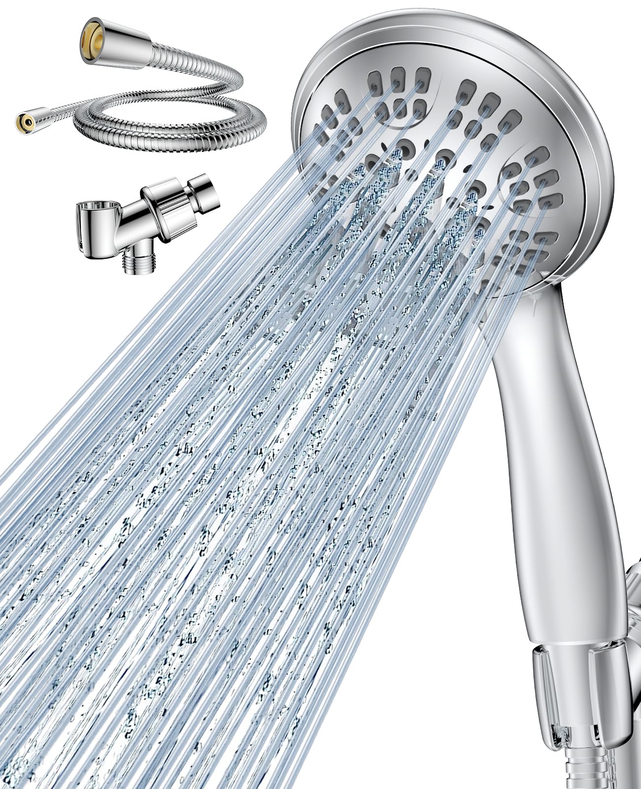 High Pressure 6 Functions Shower Head with Handheld Eco-Performance ...