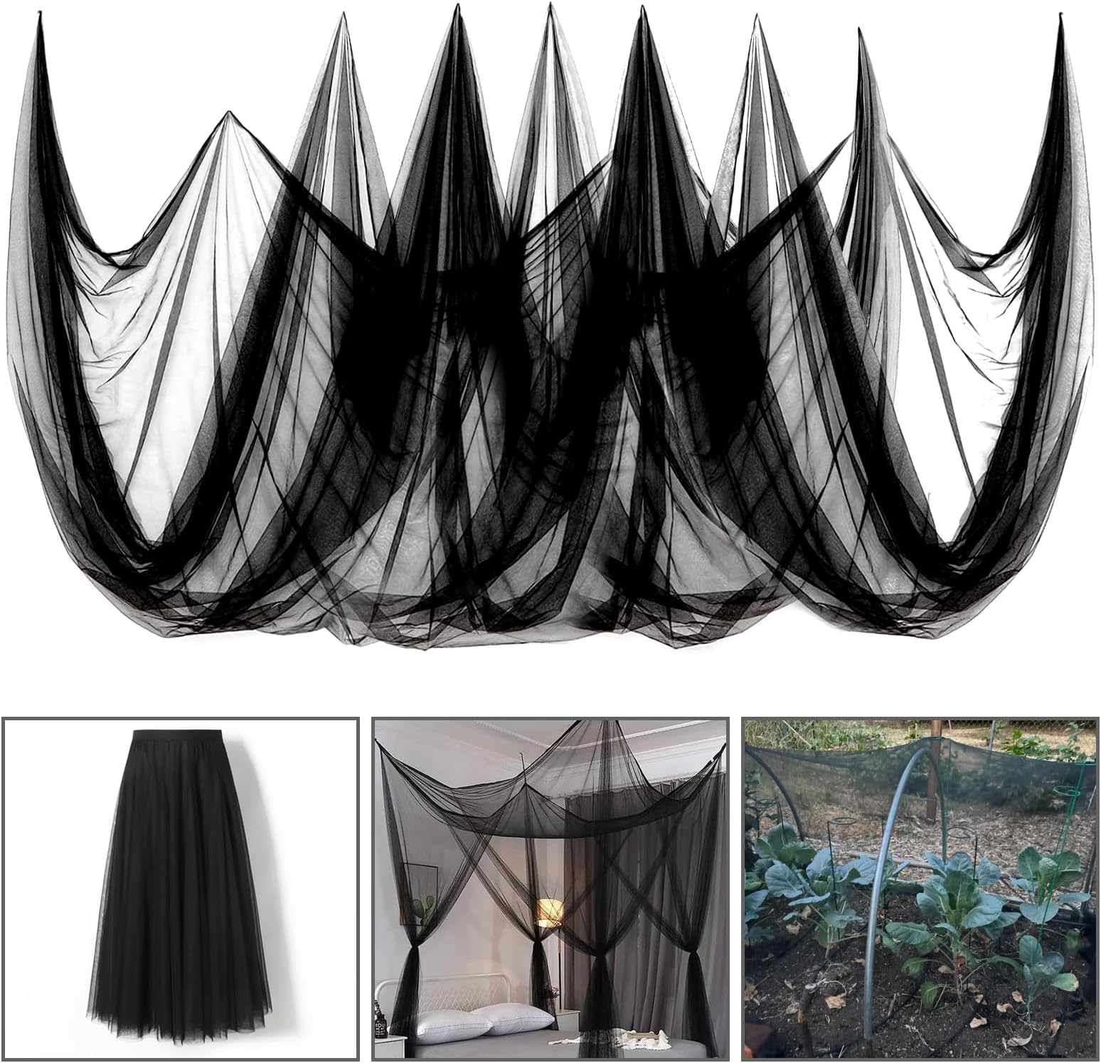 Amazon.com : Mosquito Netting 33x10Ft Garden Mesh Netting, Fly Bird Net ...