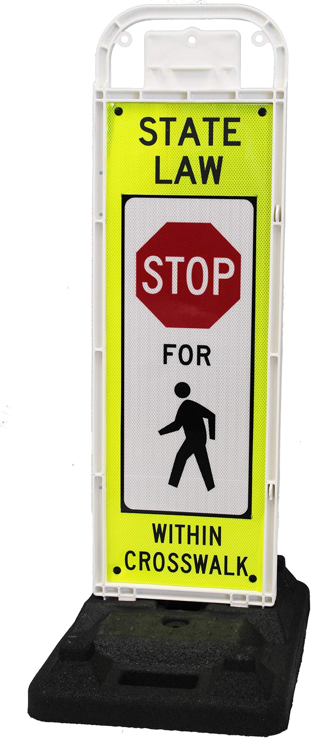 Amazon.com : SmartSign Stop For Pedestrians Within Crosswalk LotBoss ...
