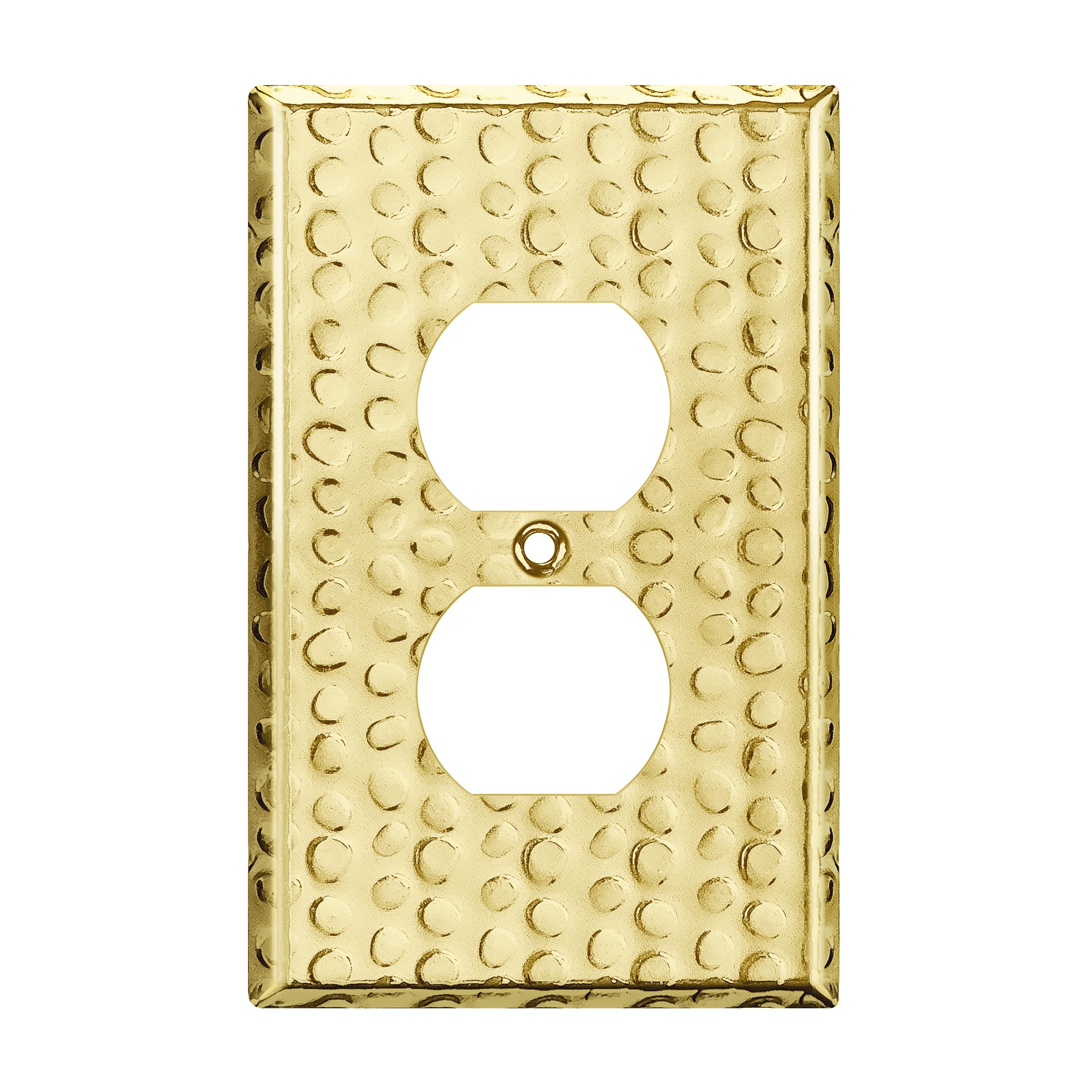 LIDER Duplex Receptacle Metal Wall Plate, Stainless Steel Outlet Cover ...