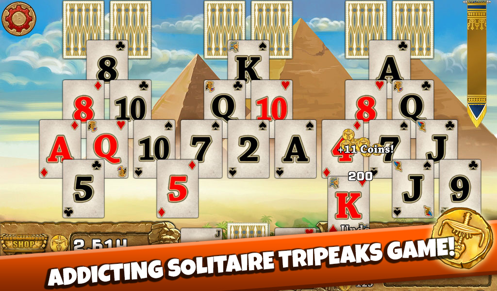 3 Pyramid Tripeaks Solitaire: Ancient Egypt Free - App on the Amazon ...