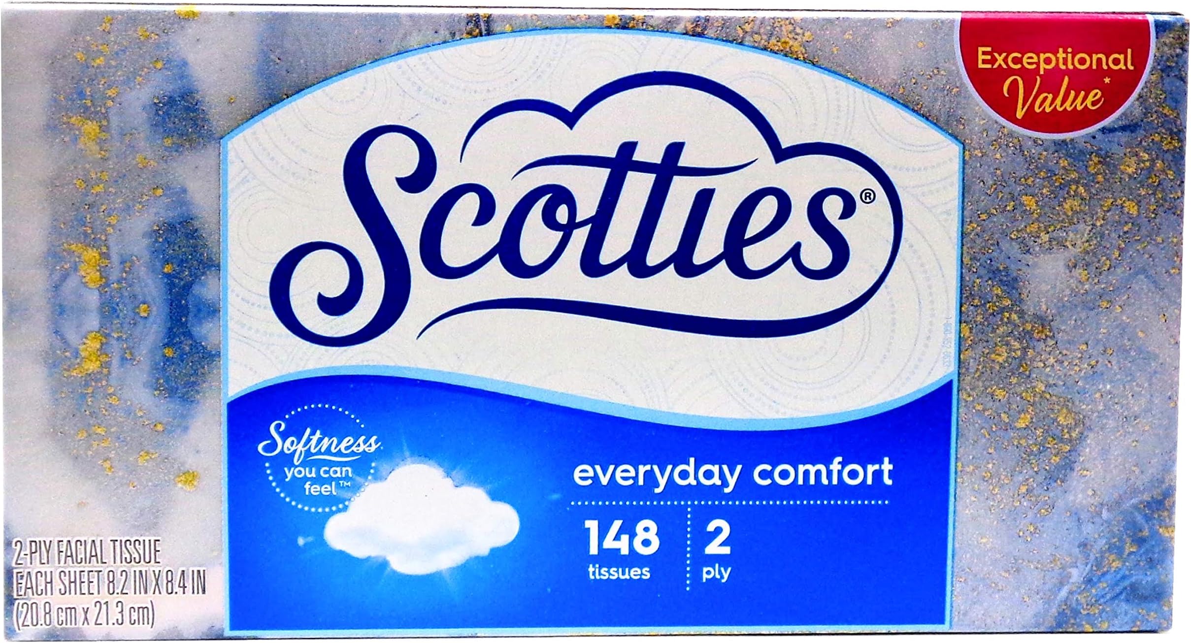 Amazon.com: (4 Pack) Scotties 2-Ply Facial Tissues, 148 Sheets Per Box ...