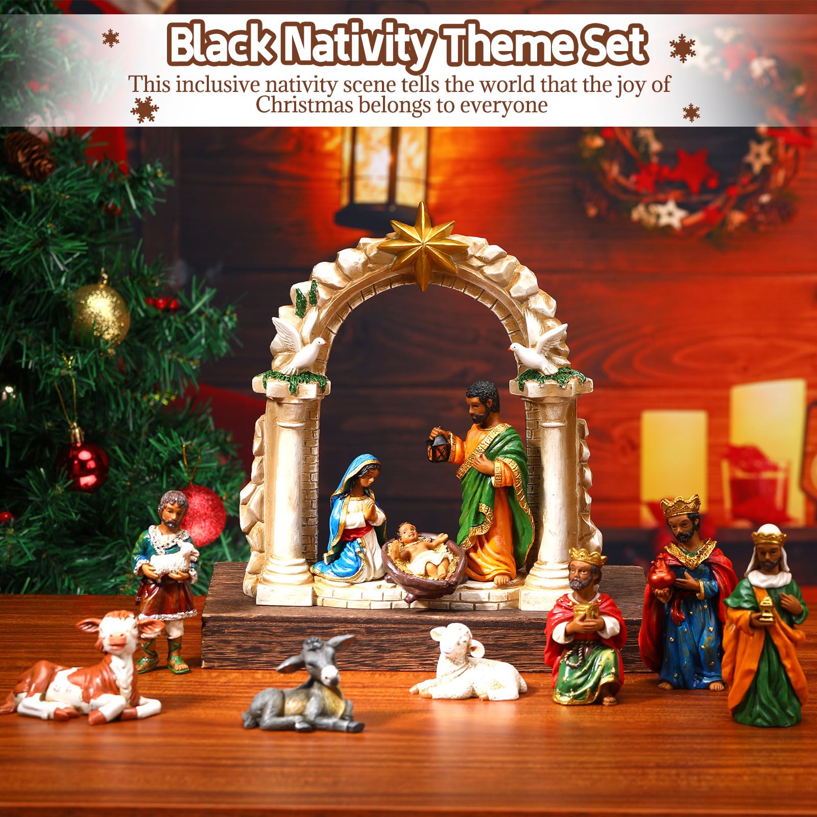 African Decorating Ideas Christmas Nativity Scene Table