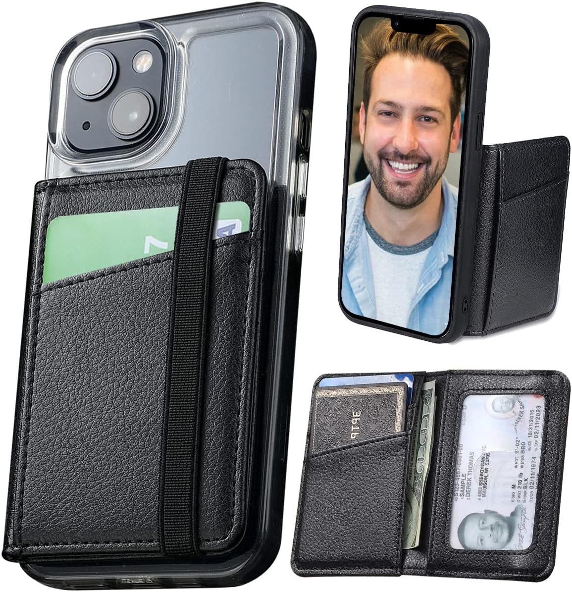Amazon.com: Cell Phone and Credit Card Holder with Crossbody and Wrist ...