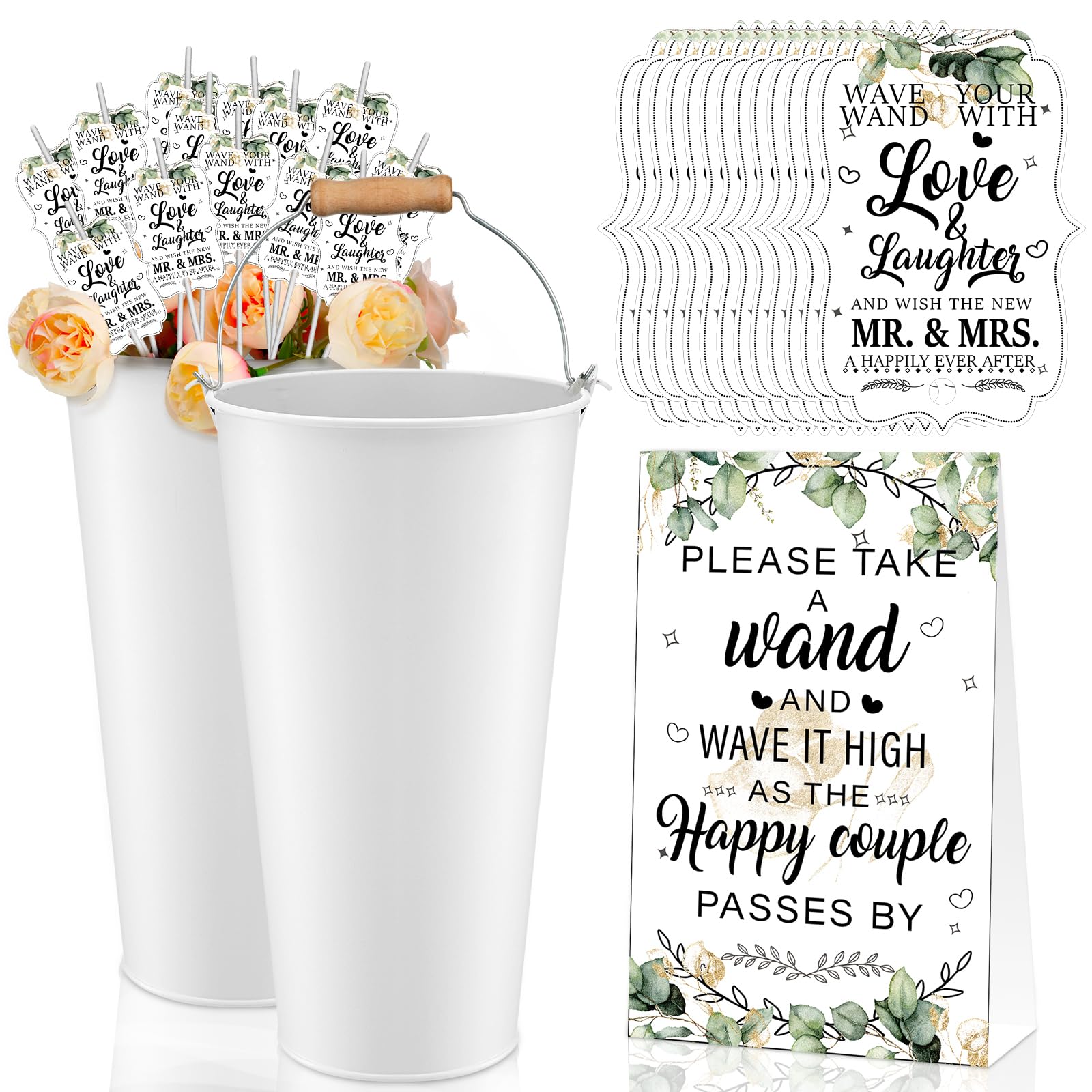 Amazon.com: Tandefio 102 Pieces Wedding Sparkler Set, Includes 1 ...