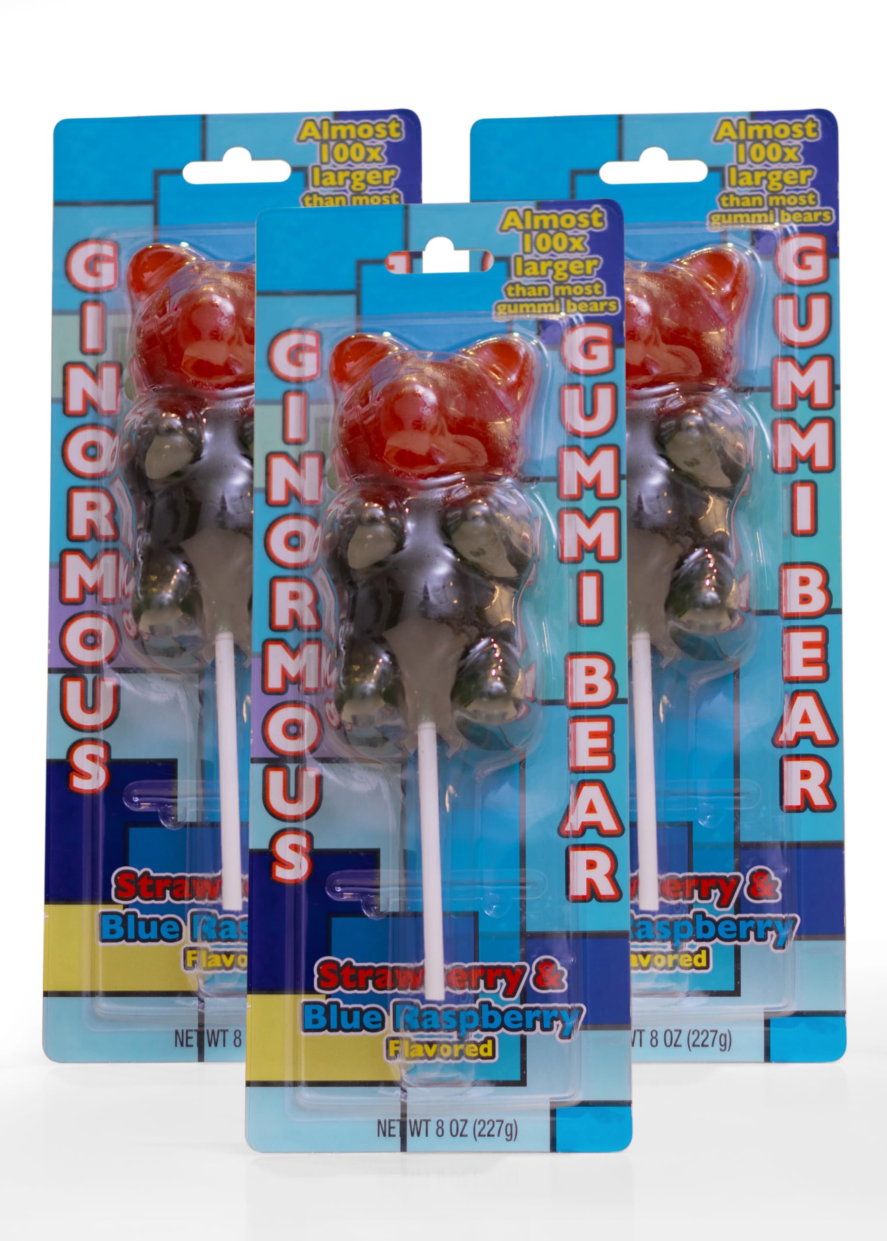 Amazon.com : Ginormouse Gummy Bear - Sticky-Free Fruit Gummies on A ...