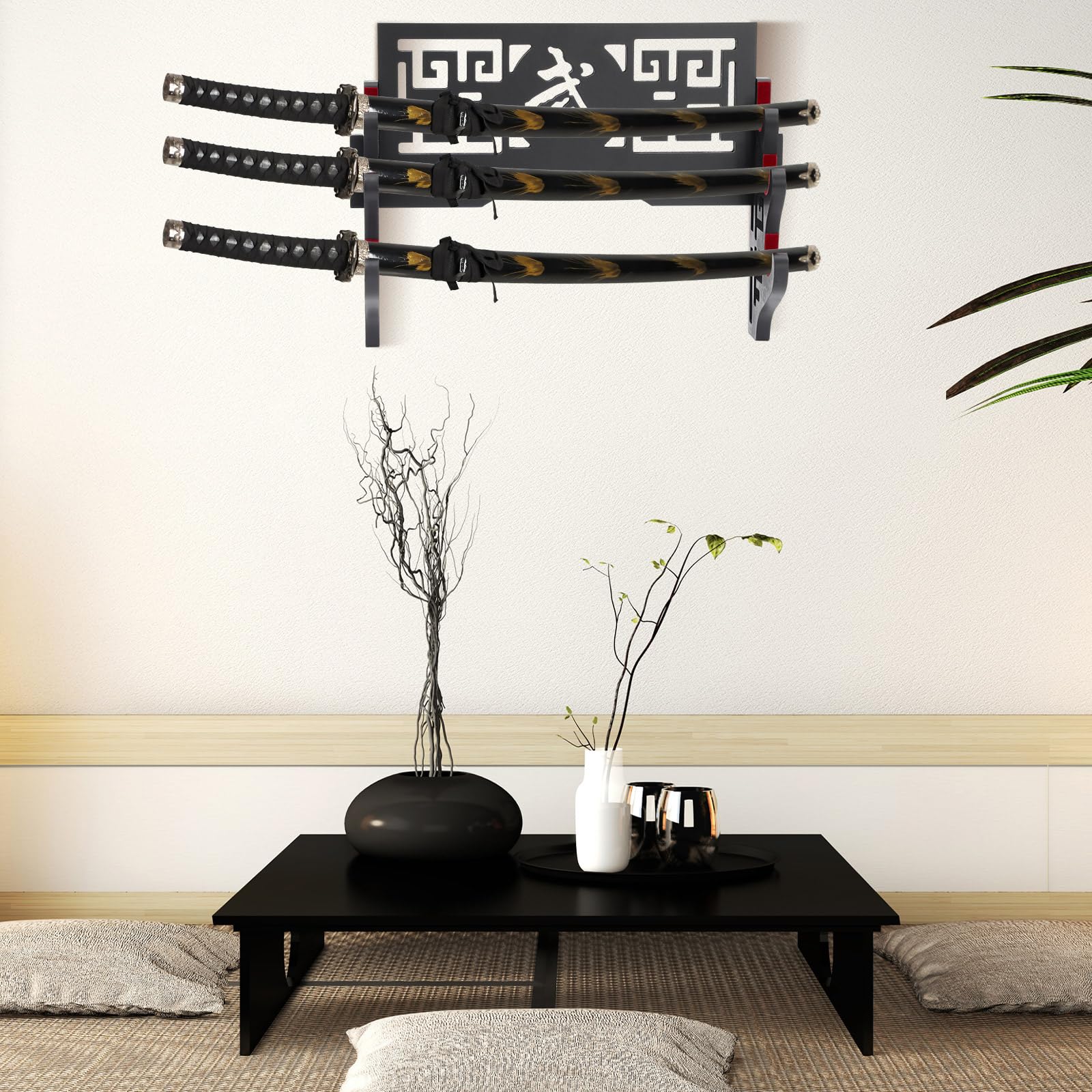 Snapklik.com : Barydat Katana Holder Sword Stand Wall Mount Samurai ...
