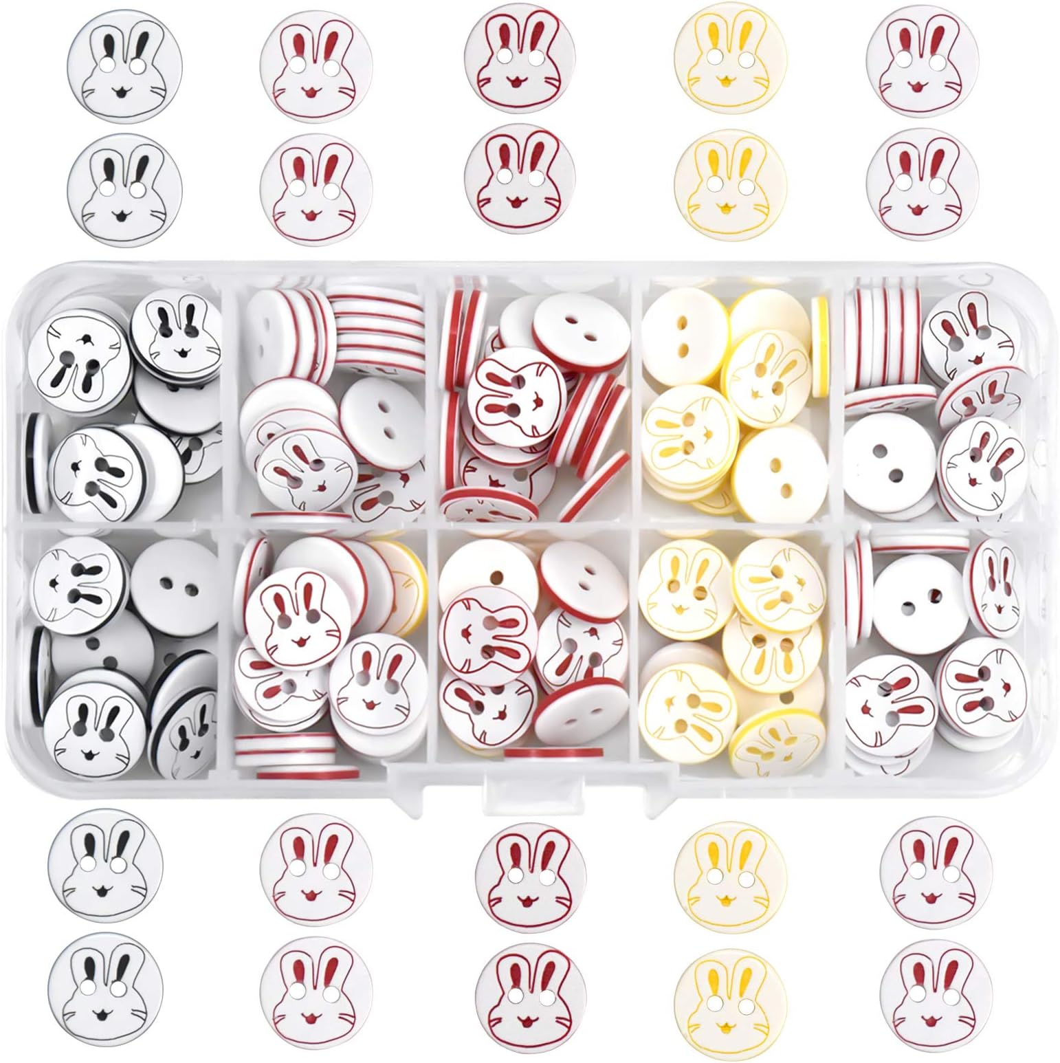 SANWOOD 50pcs Sewing Cartoon Animal Wood Buttons (Elephant) : Amazon.co ...