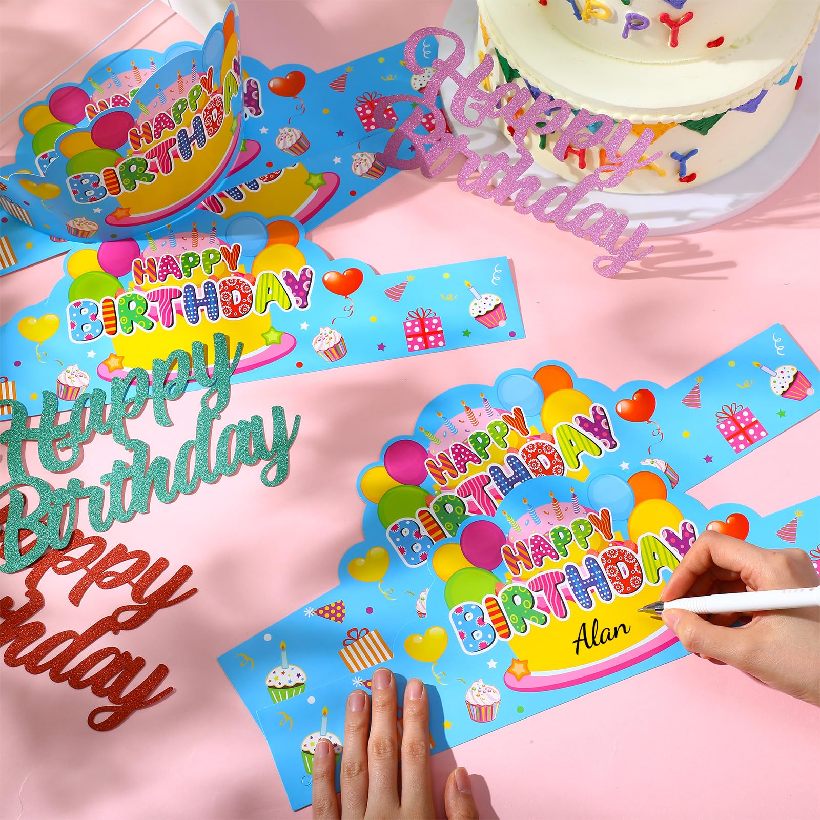 Snapklik.com : Yunsailing 36 Pcs Happy Birthday Crowns For Kids Paper ...