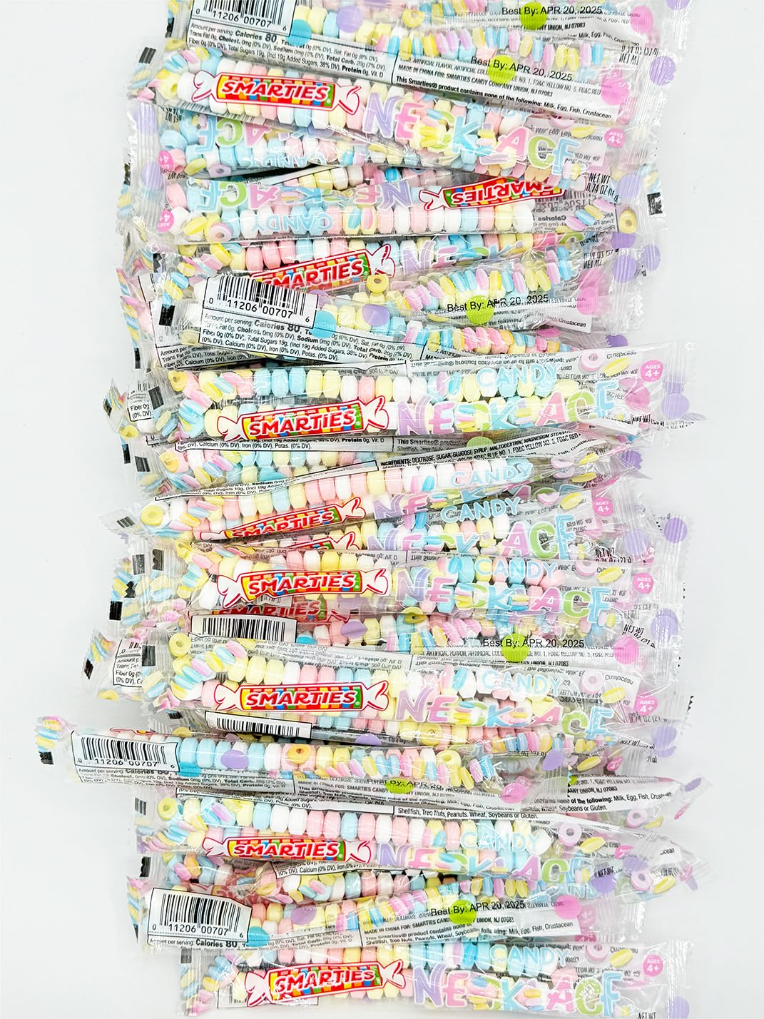 Smarties Candy Necklace (40 Count) - Individually Nepal | Ubuy