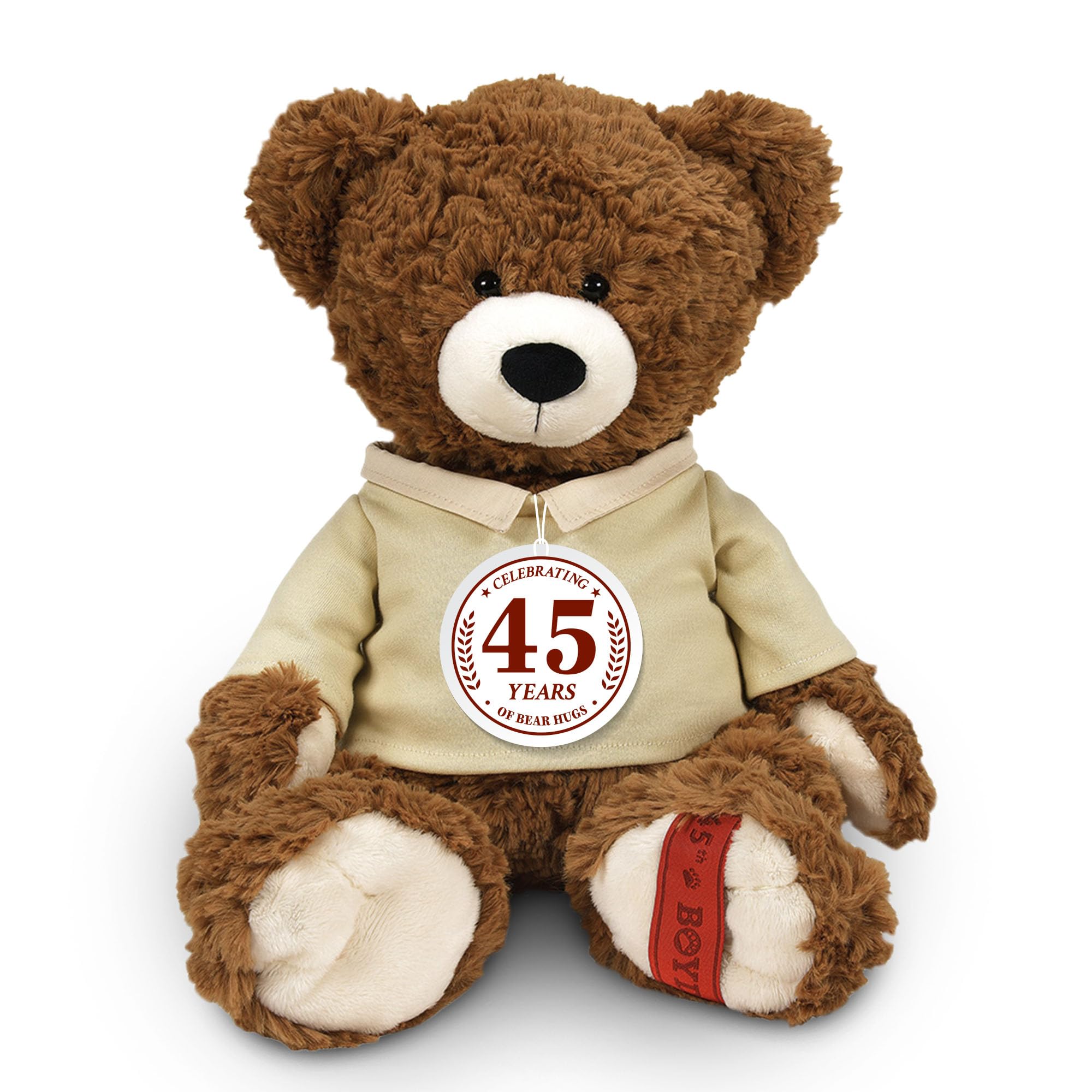 Amazon.com: Enesco Boyds Bears 45th Anniversary Chubs Beanster Plush ...
