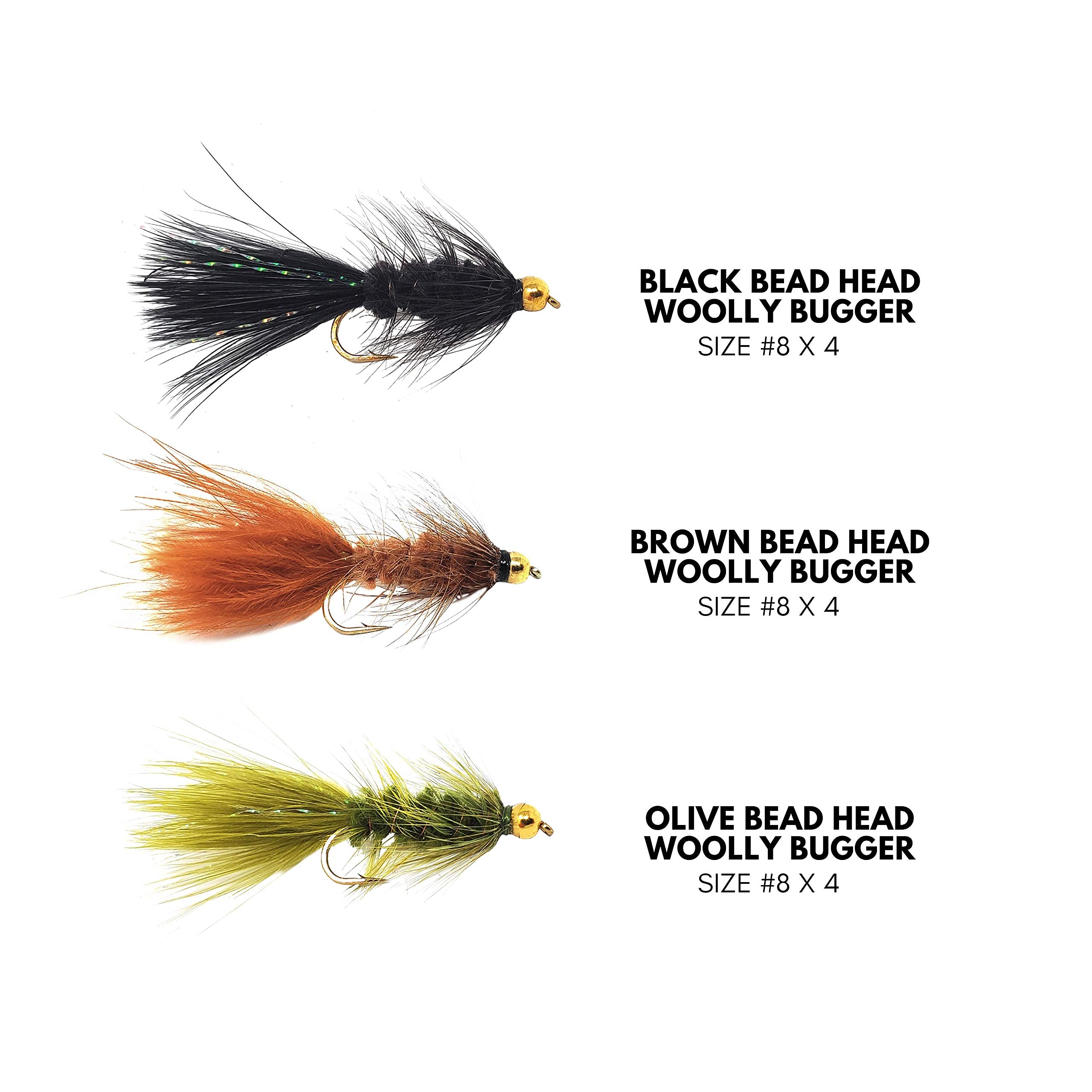 Snapklik.com : The Fly Crate Woolly Bugger Flies For Trout Fly Fishing ...