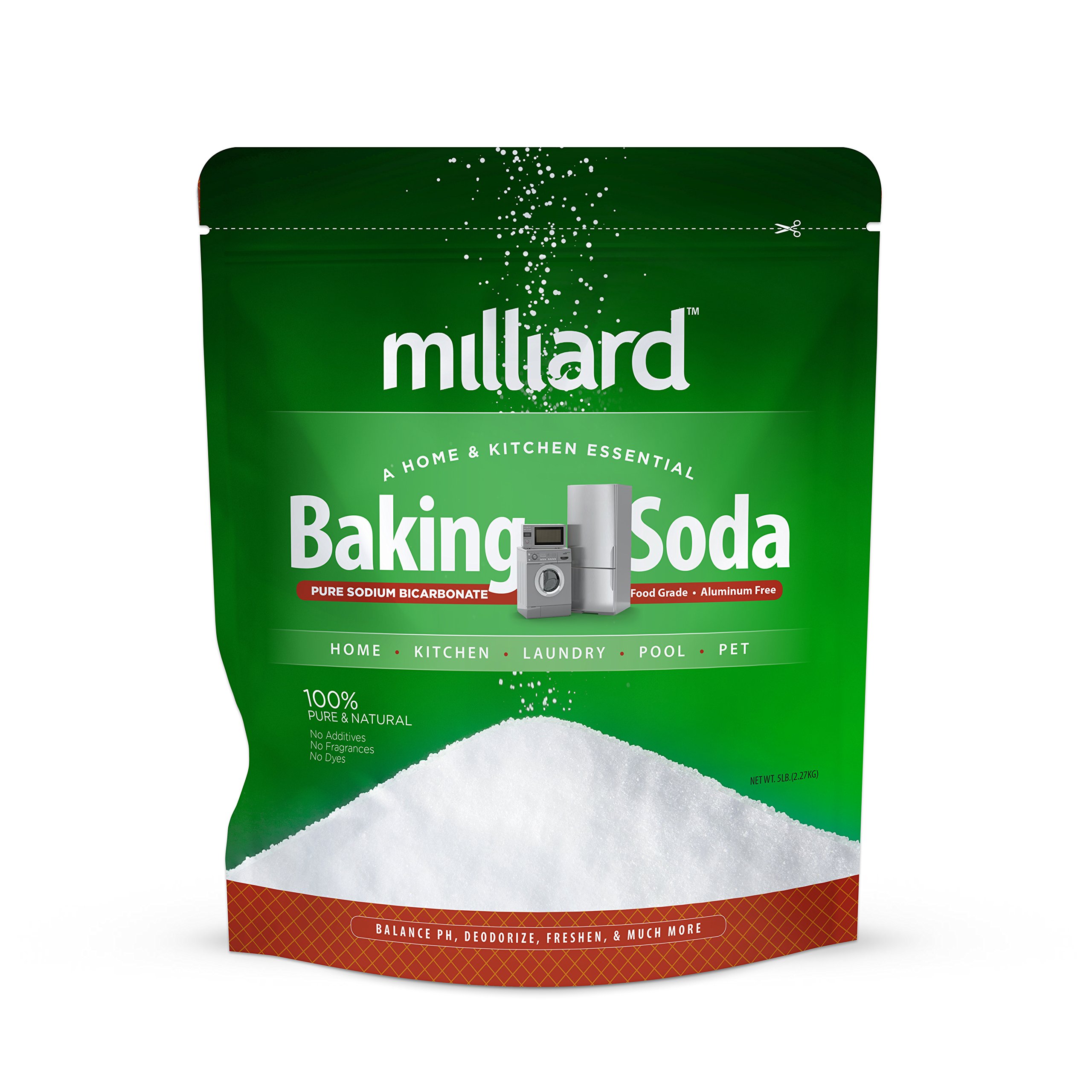 Buy Milliard 5lbs Baking Soda Sodium Bicarbonate USP 5 Pound Bulk Buy Milliard 5lbs Baking Soda Sodium Bicarbonate USP 5 Pound Bulk