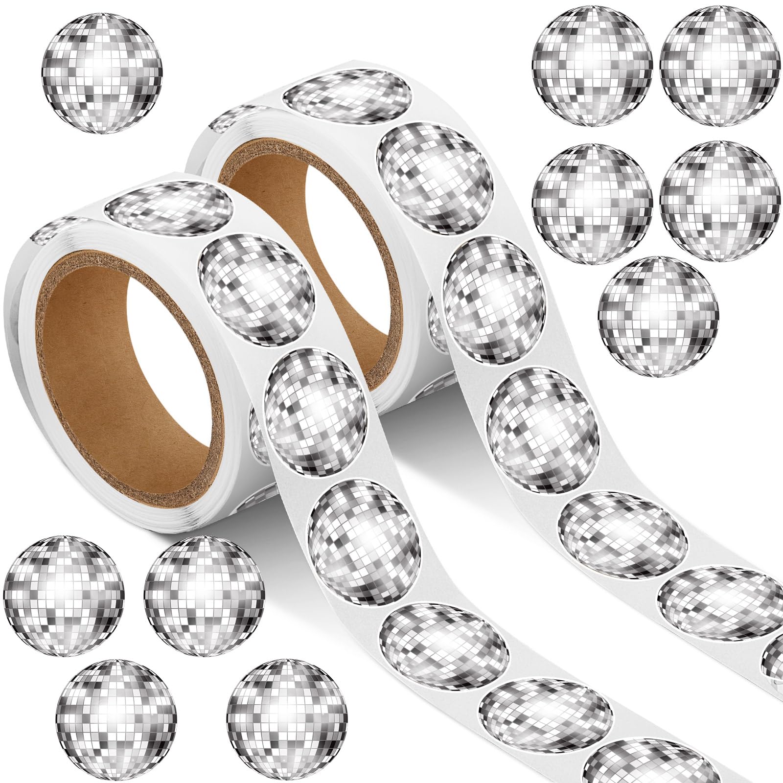 Amazon.com: Motiskyy 1000 Pcs Disco Ball Sticker 70s 80s Disco Stickers ...