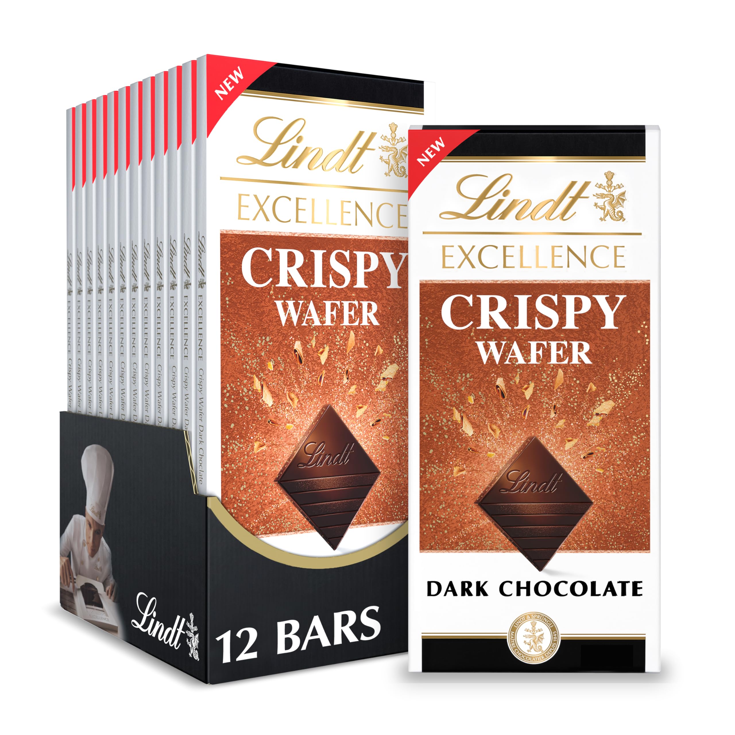 Snapklik.com : Lindt EXCELLENCE Crispy Wafer Dark Chocolate Candy Bar ...