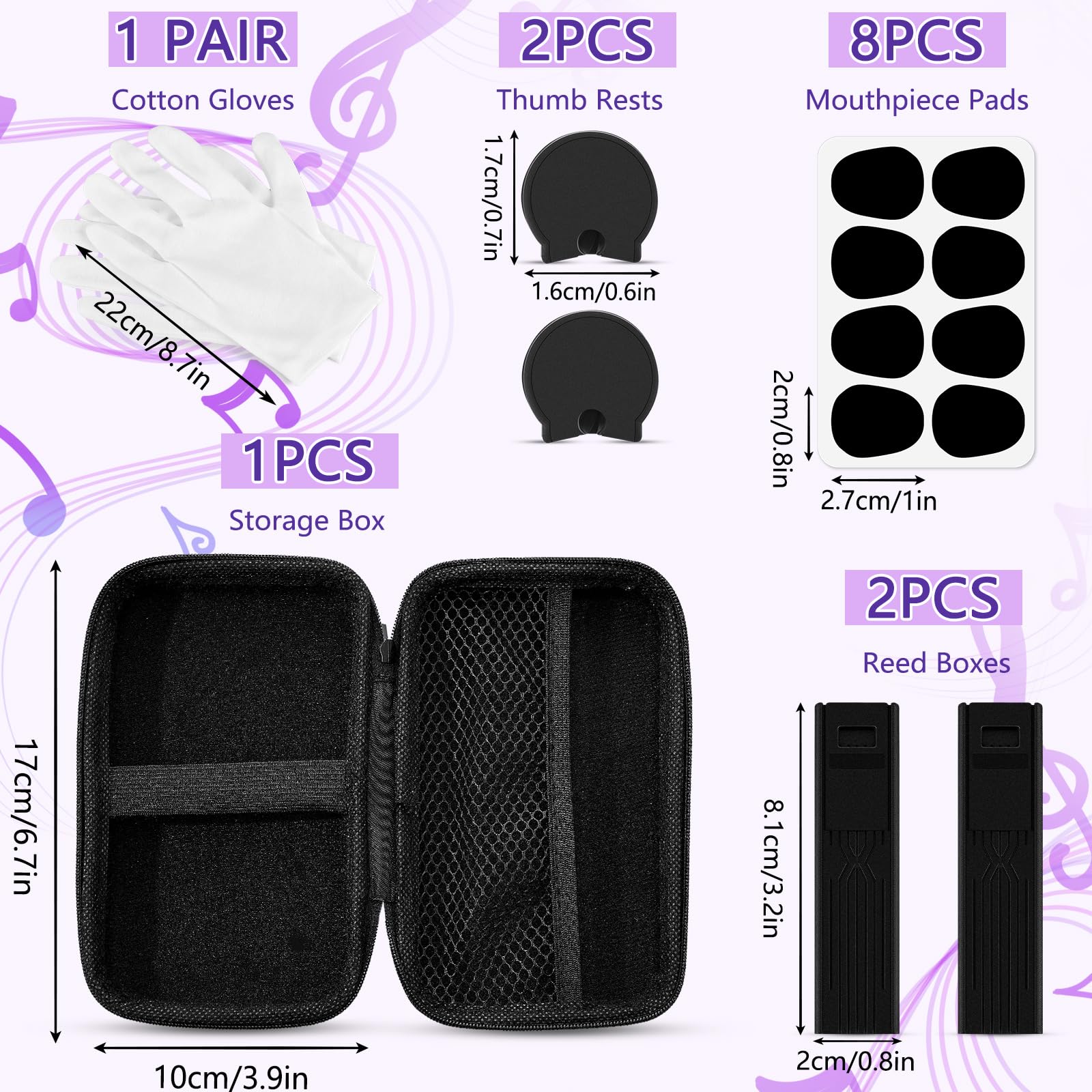 Snapklik.com : Boao 23 Pcs Clarinet Cleaning Kit All In One Accessories Set