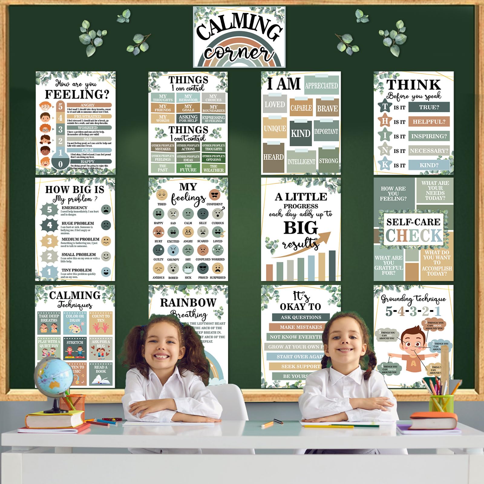 Calming Corner Emotion Management Posters Set 19 PCS Calming Corner ...