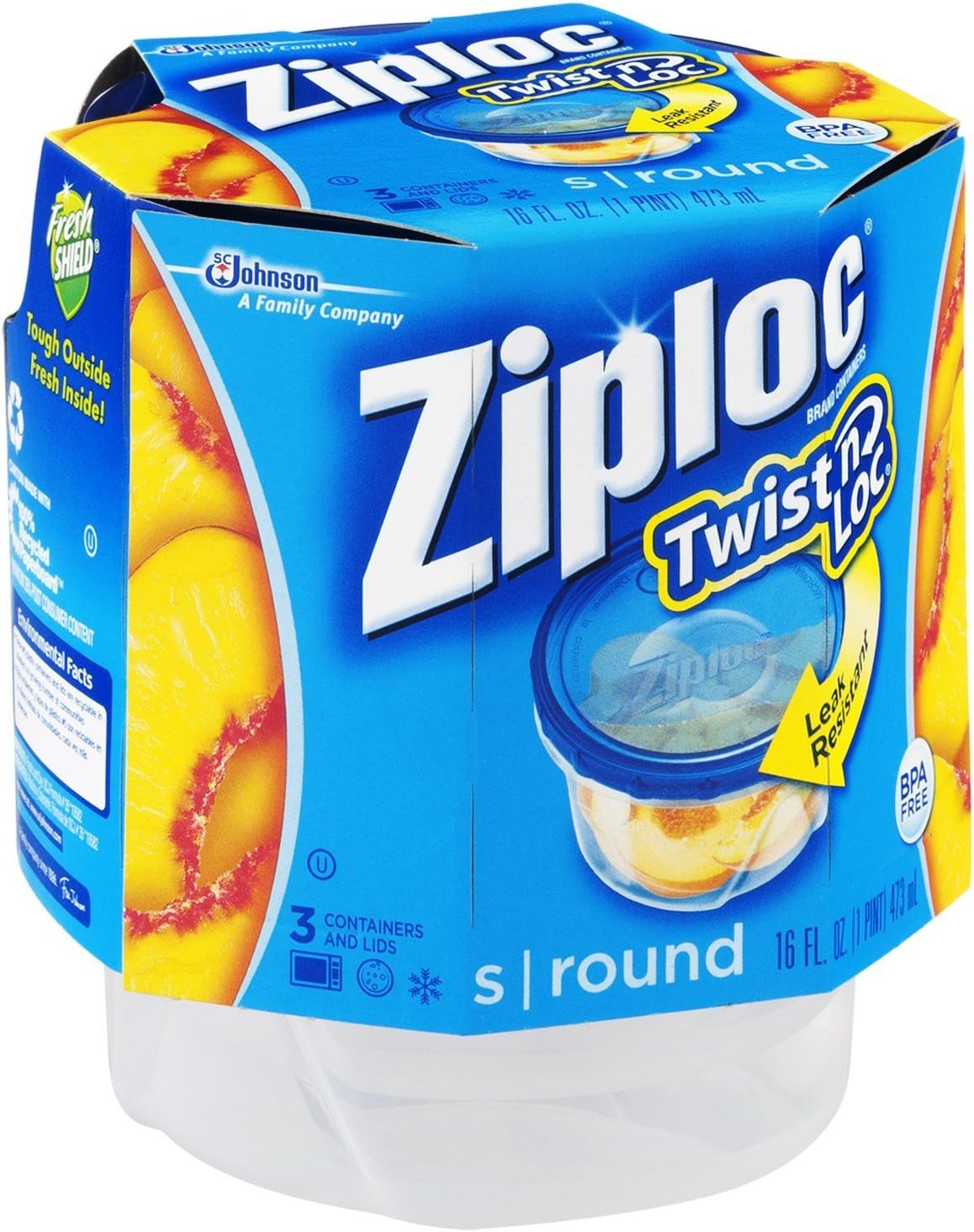 Amazon.com: Ziploc, Twist N Loc Food Storage Meal Prep Containers ...