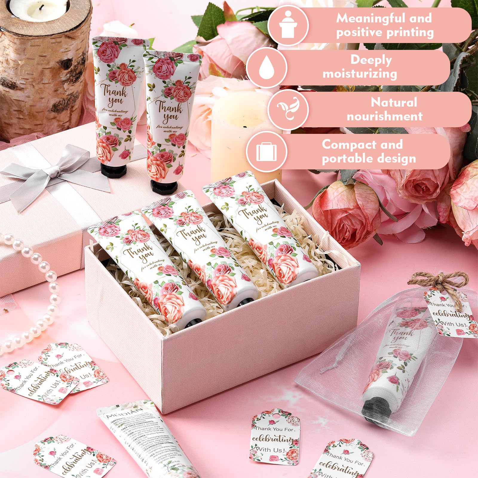 Dansib 48 Sets Baby Shower Hand Cream Wedding Hand Cream Gifts Baby ...