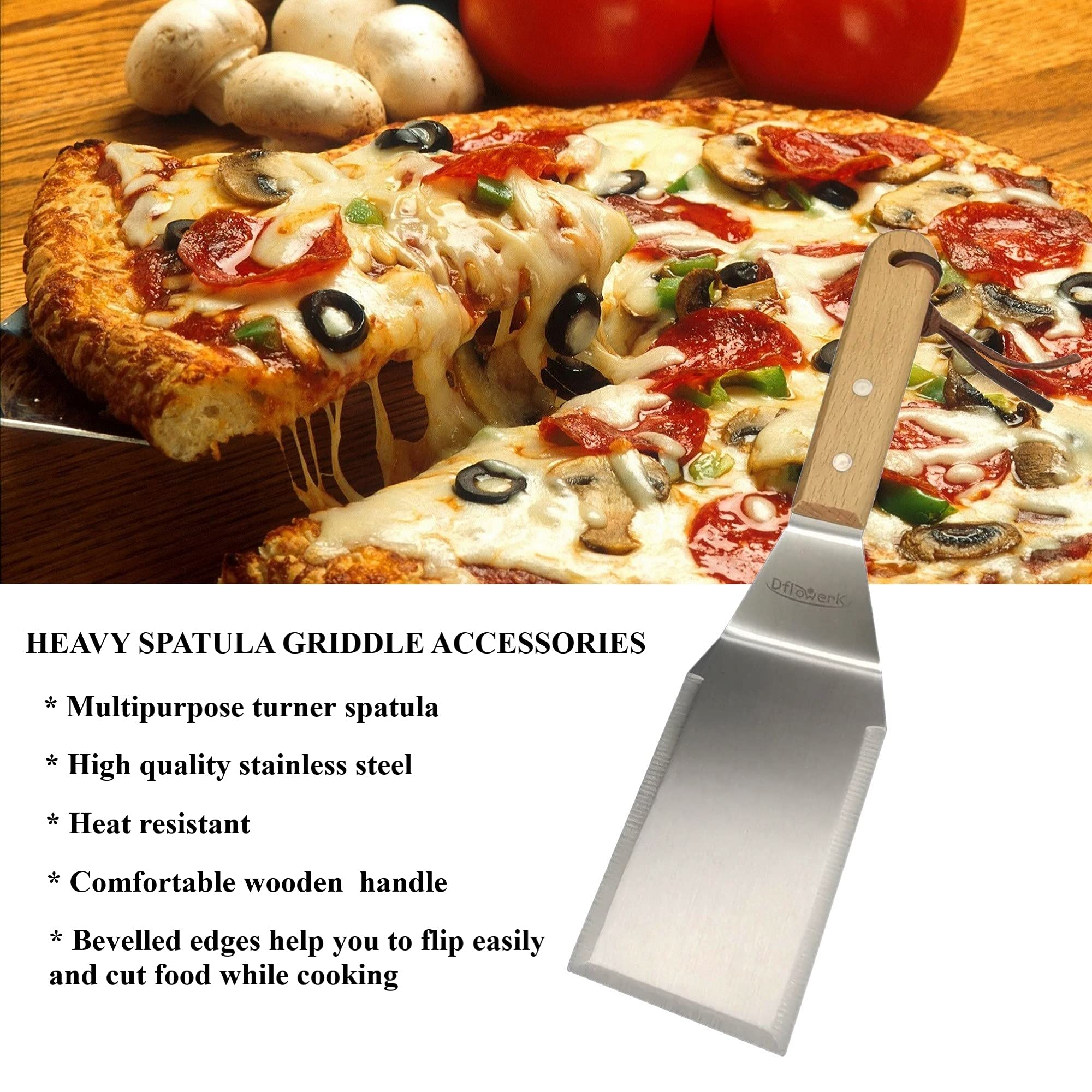 Snapklik.com : Professional Metal Spatula Set Stainless Steel Spatulas ...