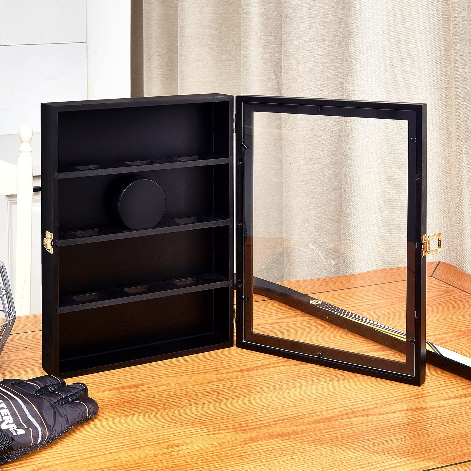 20 Puck Shadow Box 20 Puck Hockey Display Case - Wall Mount Shadow Box ...