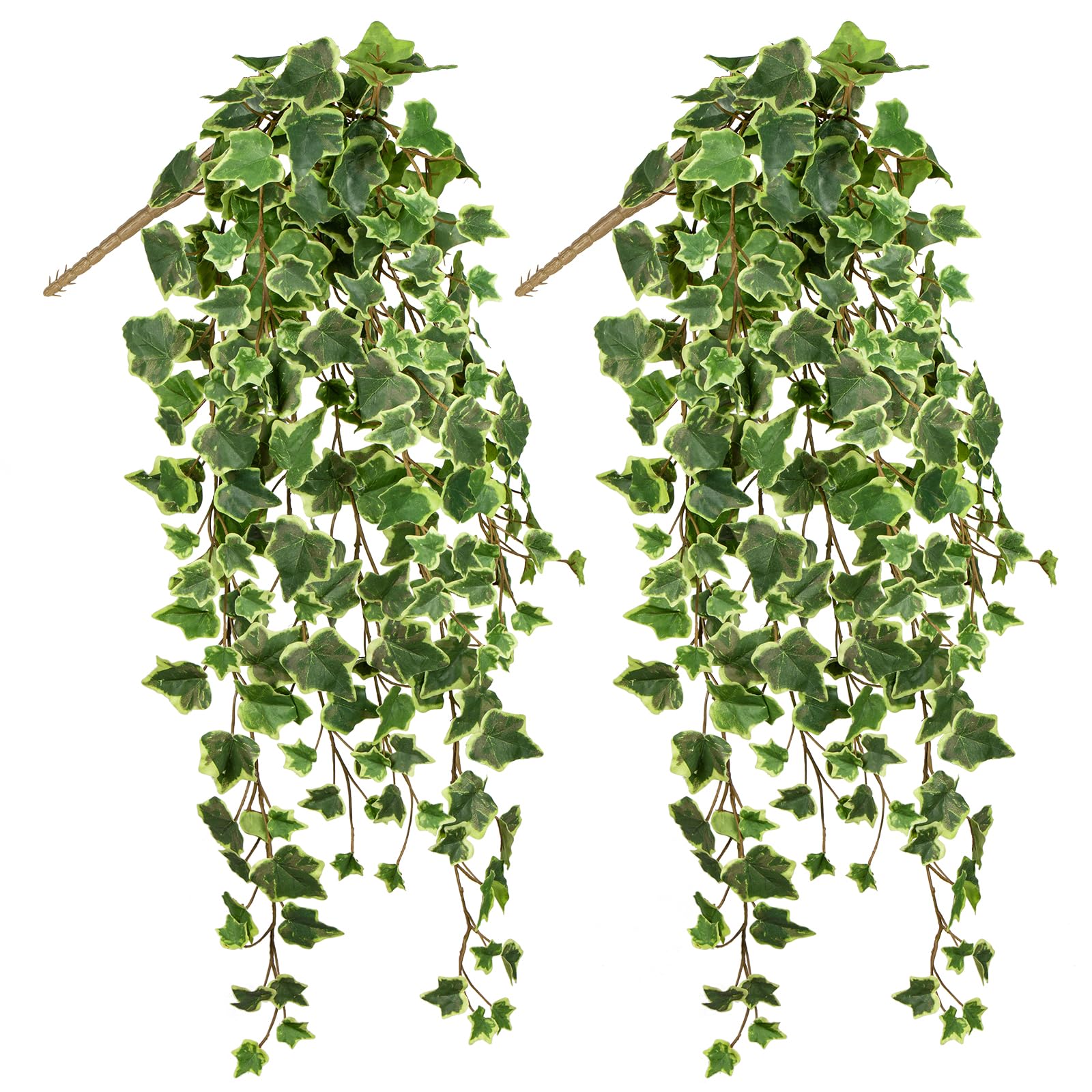 Amazon.com: Hollyone 2pcs Artificial Hanging Plants 35.4" Fake Ivy Vine ...