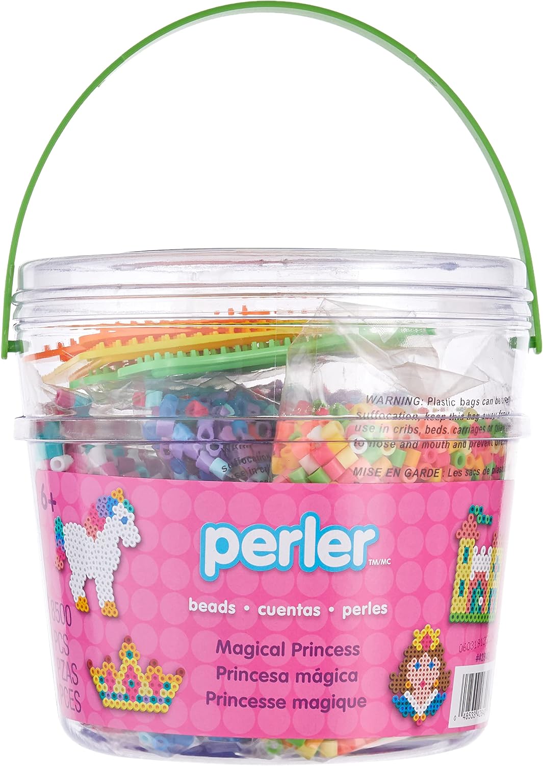 Buy Perler Beads Magical Princess Fuse Bead Bucket Craft Activity Kit ...