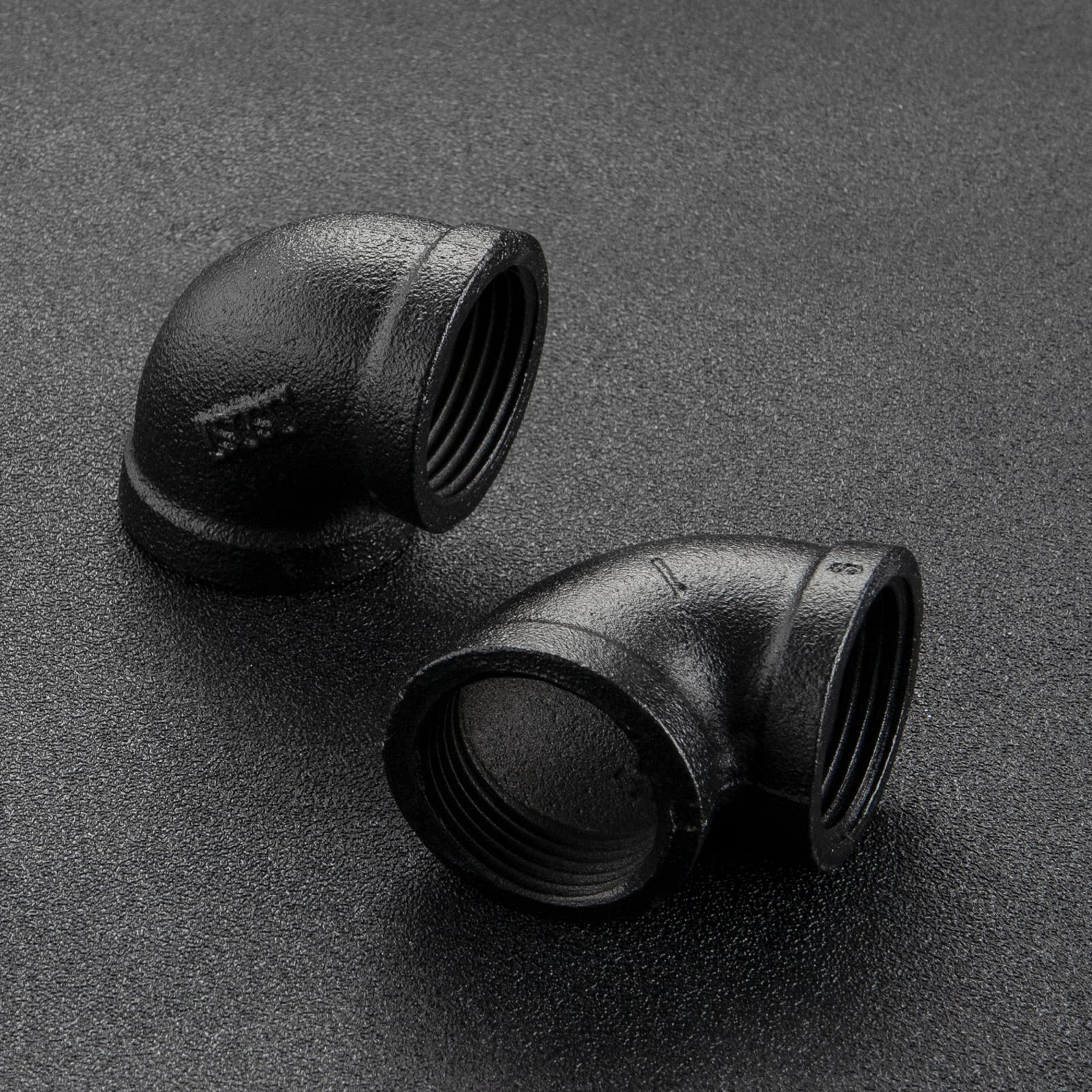 Snapklik.com : 1" Black Pipe Fitting Elbow - 10 Pack Industrial Pipe ...