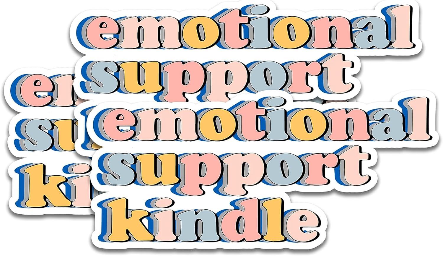 Amazon.com: 314PI (3pcs) Emotional Support Kindle Sticker, Bookish ...