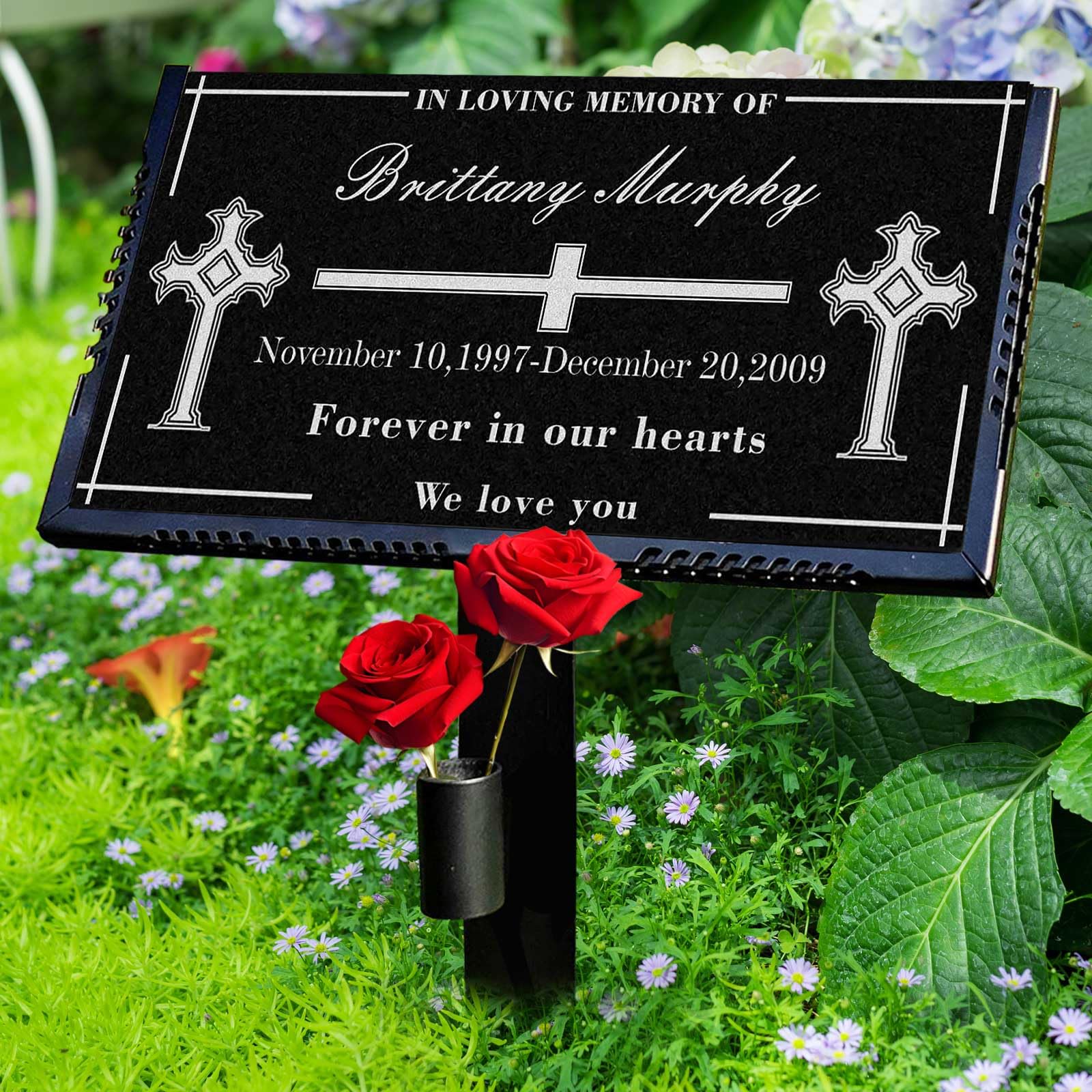 Personalized Memorial Granite Stone Headstones For Graves Garden ...