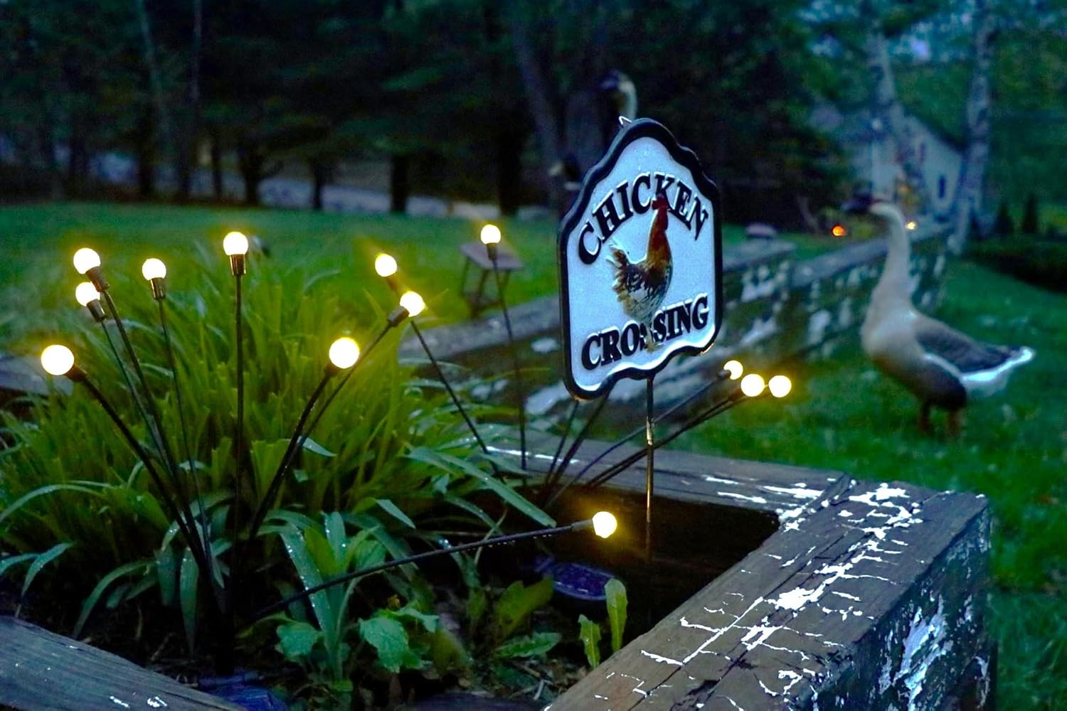 SunWaves 2Pack-Solar Light Decorations-Garden Farm Lights-Front Back ...