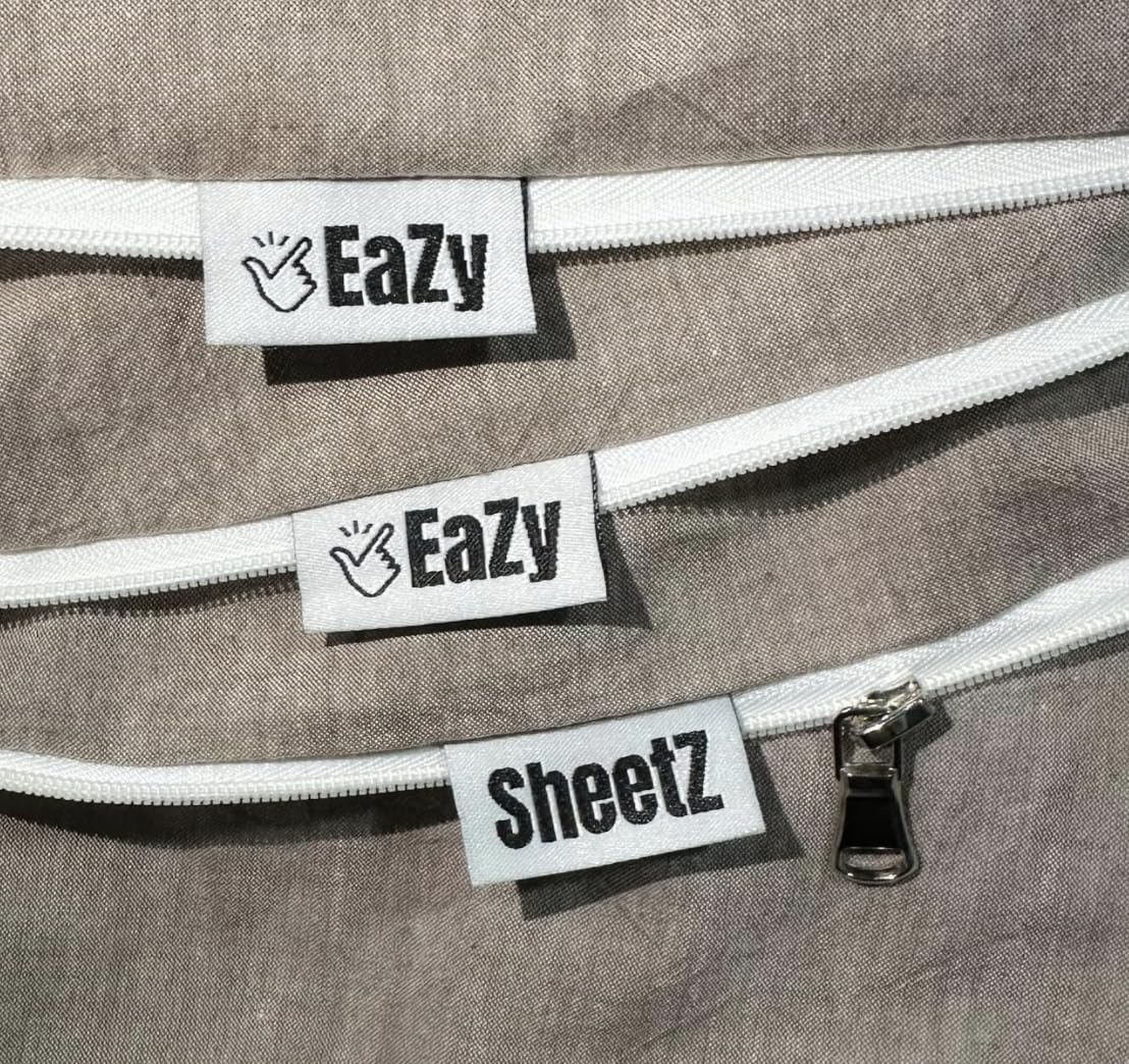 Amazon.com: Eazy SheetZ™: Fitted Sheets That Won't Pop Off, Zipper ...