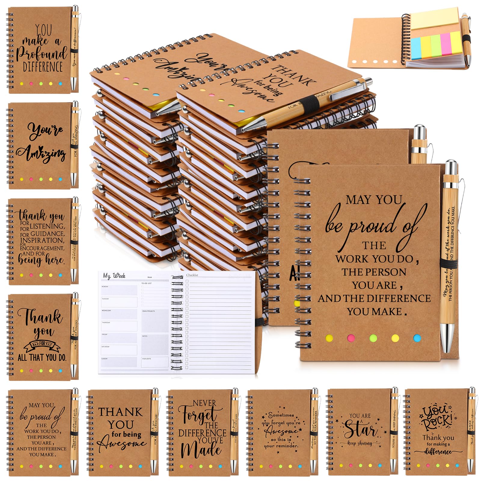 Amazon.com : Tellingyou 20 Set Employee Appreciation Thank You Gifts ...