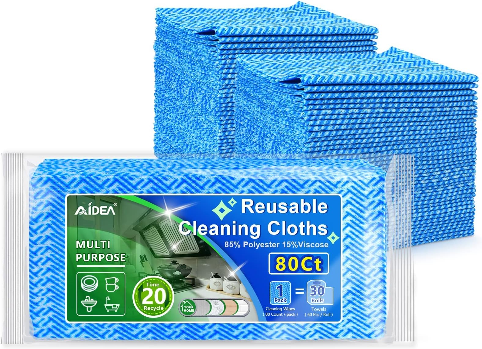 Amazon.com: SCRUBIT Reusable Handy Wipes – Cleaning Cloth for House and ...