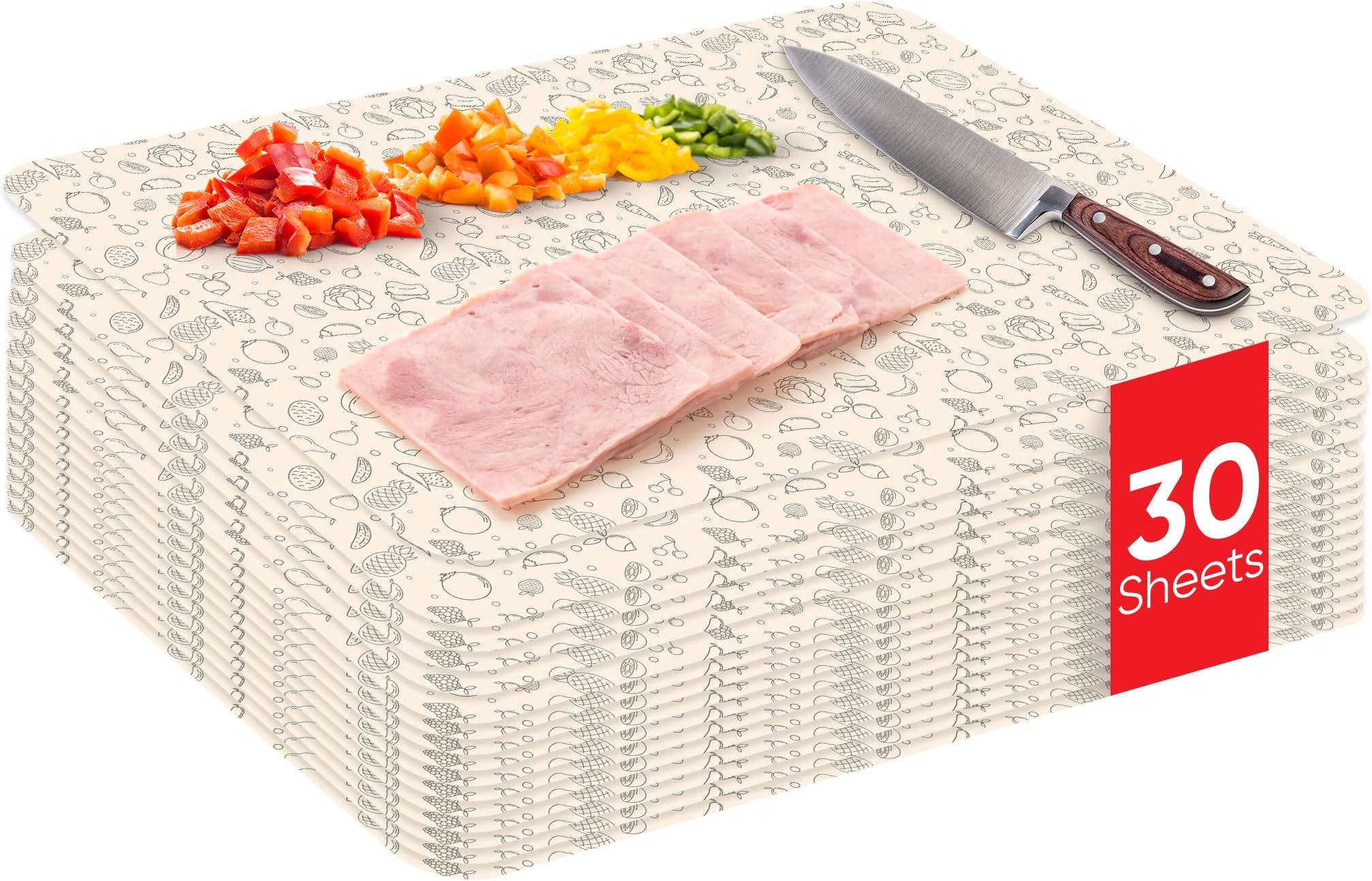 Amazon.com: Purple Dot 30 Pc Disposable Cutting Board Sheets - Durable ...