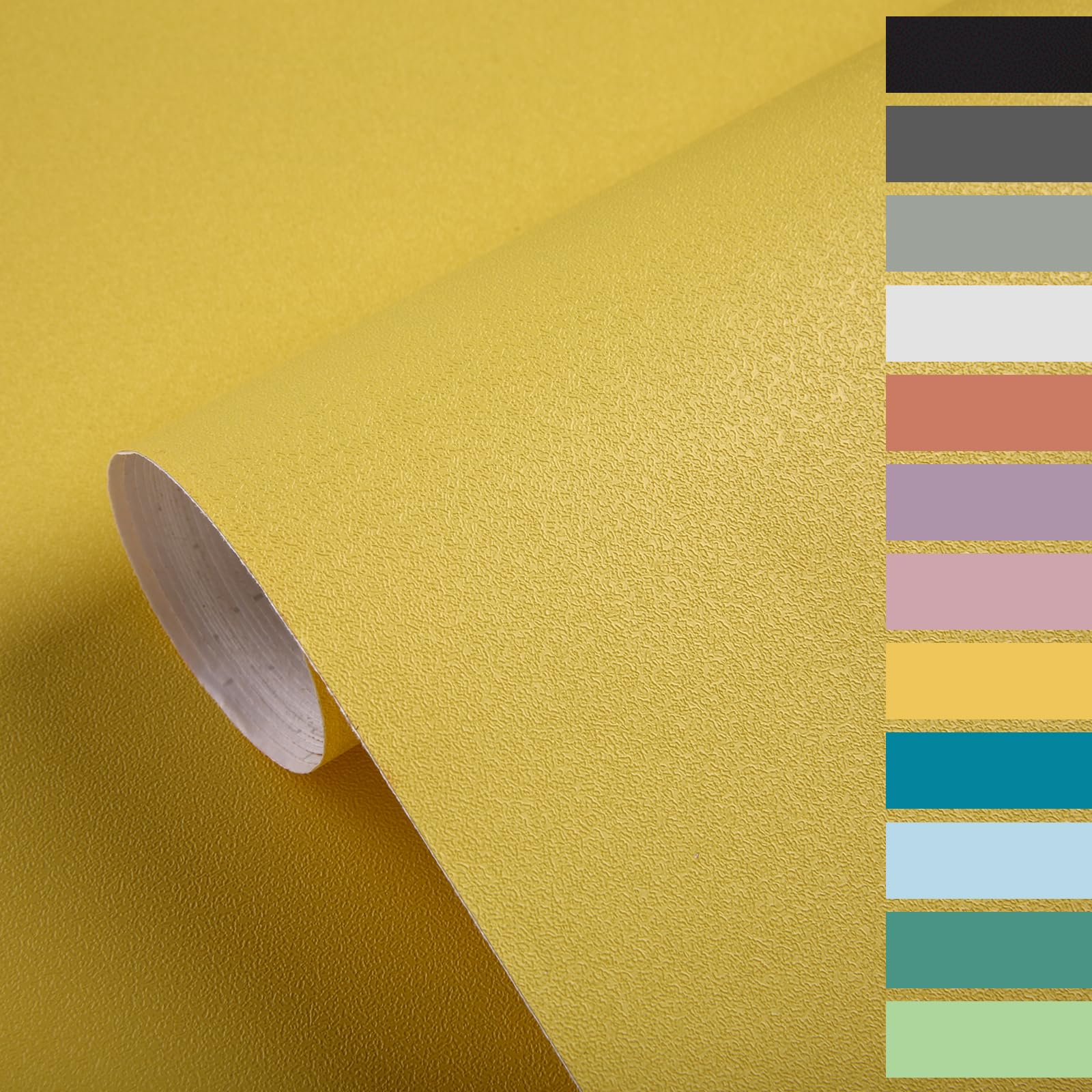 Solid Color Wallpaper, 40 x 1000cm Anti Moulding Peel and Stick Wall ...