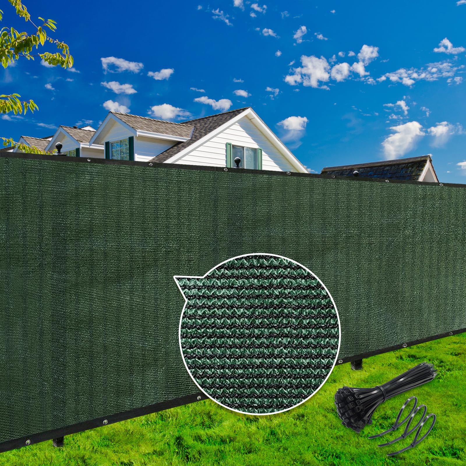 Kanagawa 4ft X 50ft Privacy Screen Fence 90 Blockage Heavy | Desertcart ...