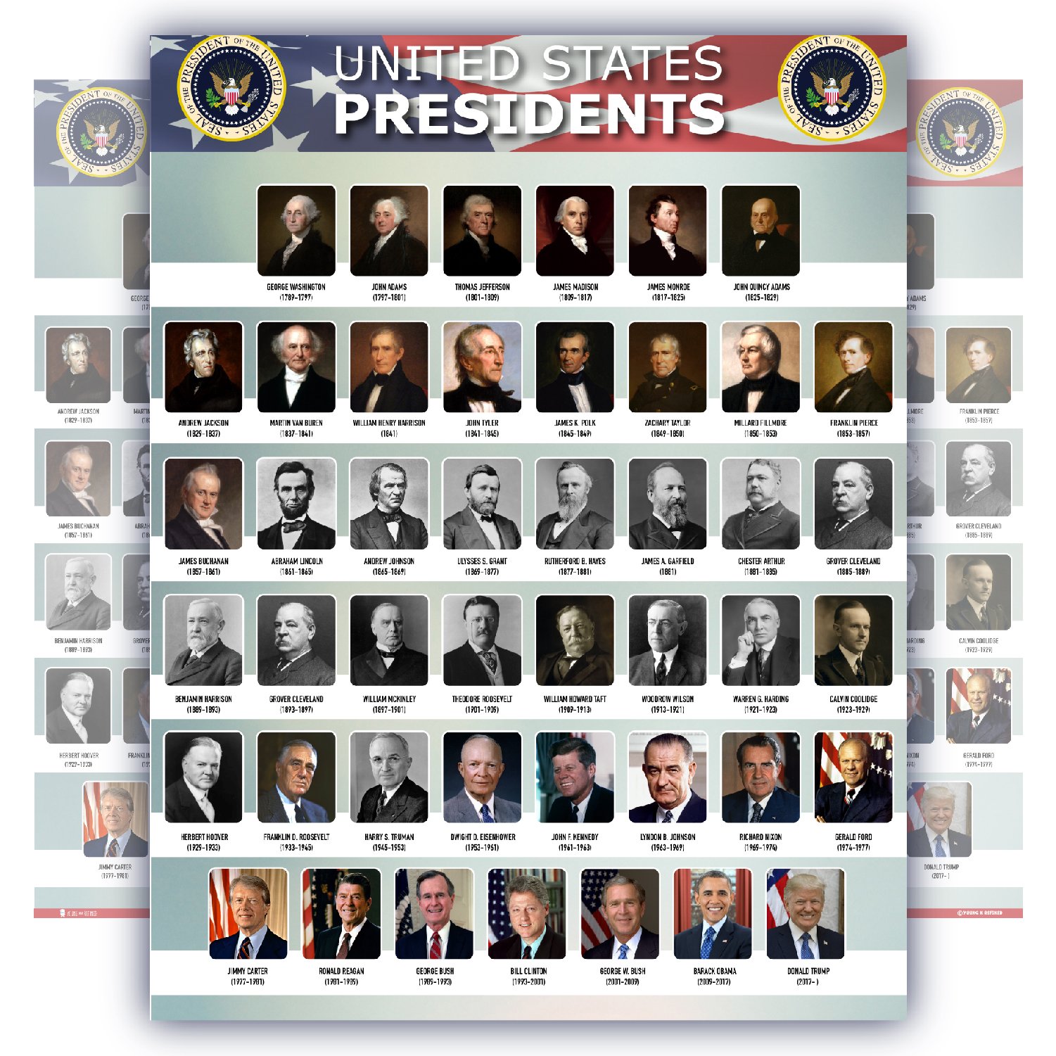 USA Presidents of the united states Of America poster New Joe Biden ...