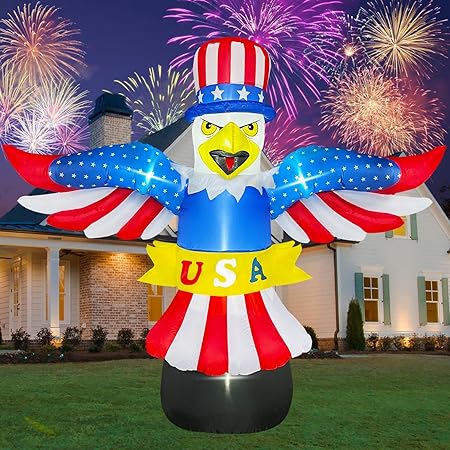 Amazon.com: Holidayana 4th of July Inflatable 5ft USA Unicorn - Fourth ...