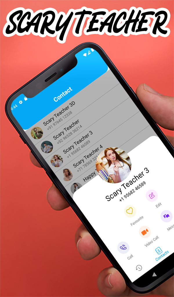 Fake call Angry Teacher Prank - Video Game Angry Teacher and Texting ...