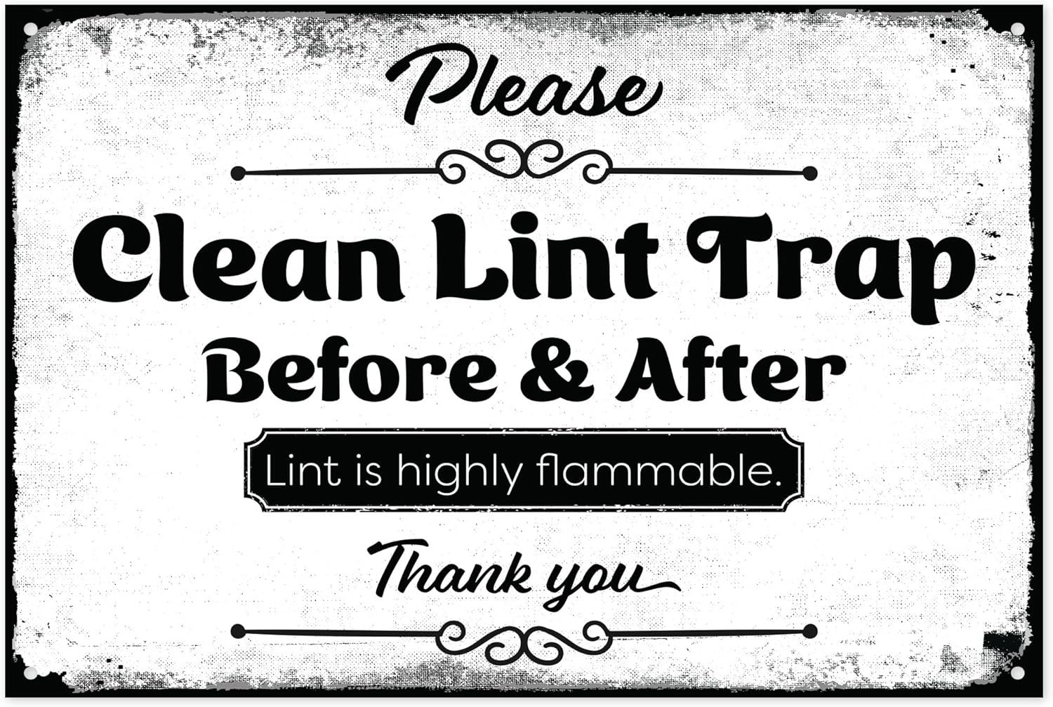 Amazon.com: Please Clean Lint Trap Before And After Lint Is Highly ...