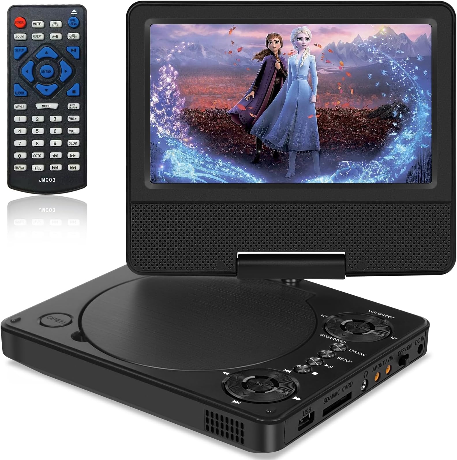 Amazon.com: BOKYOK 14.5" Portable DVD Player with 12.1’’ HD Swivel ...