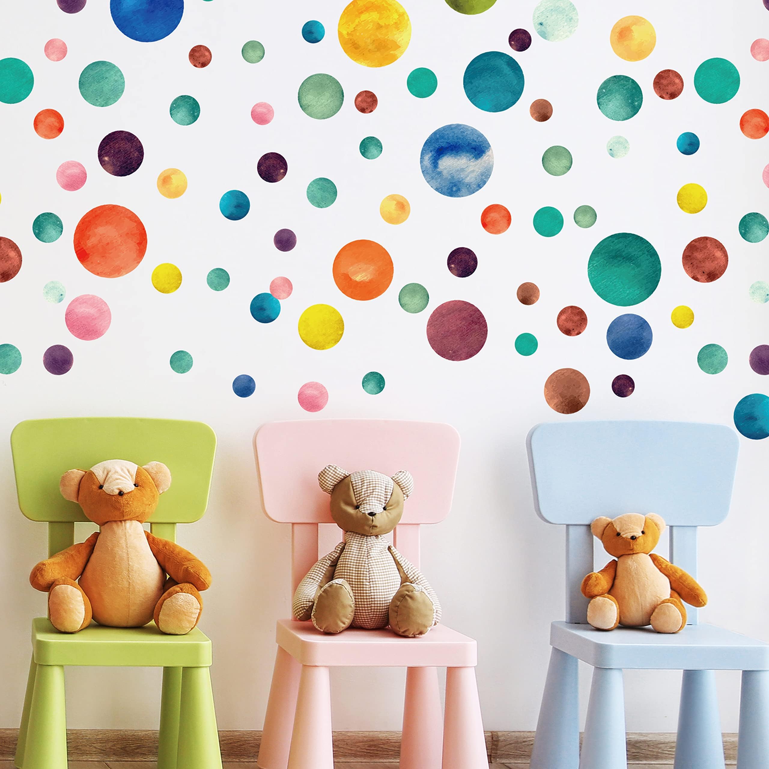 Colourful Paint Splats - Pack of 24 - Wall Art Vinyl Printed Stickers ...