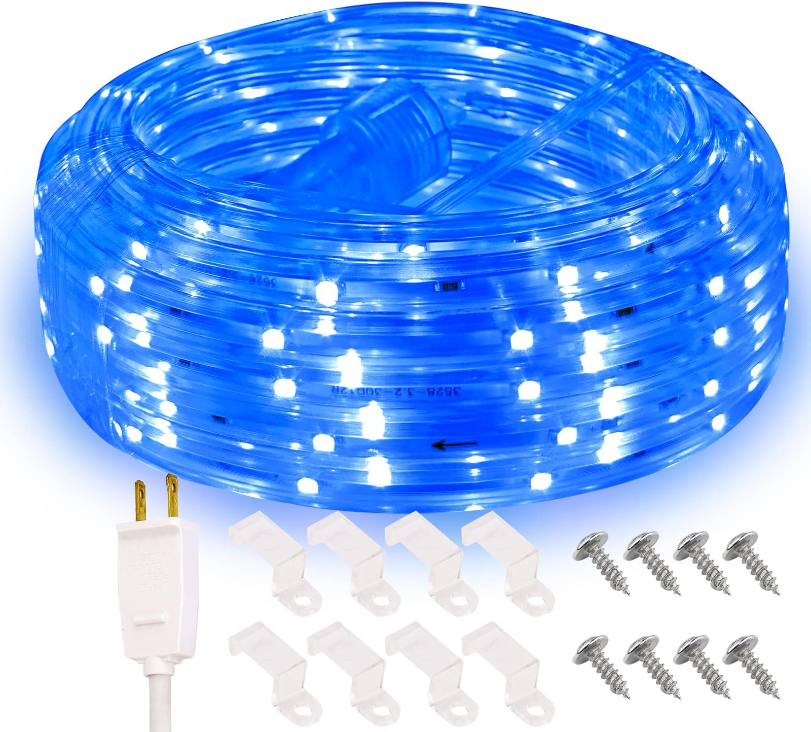 Amazon.com: Areful Blue Rope Lights, 16.4ft Waterproofe Flexible LED ...