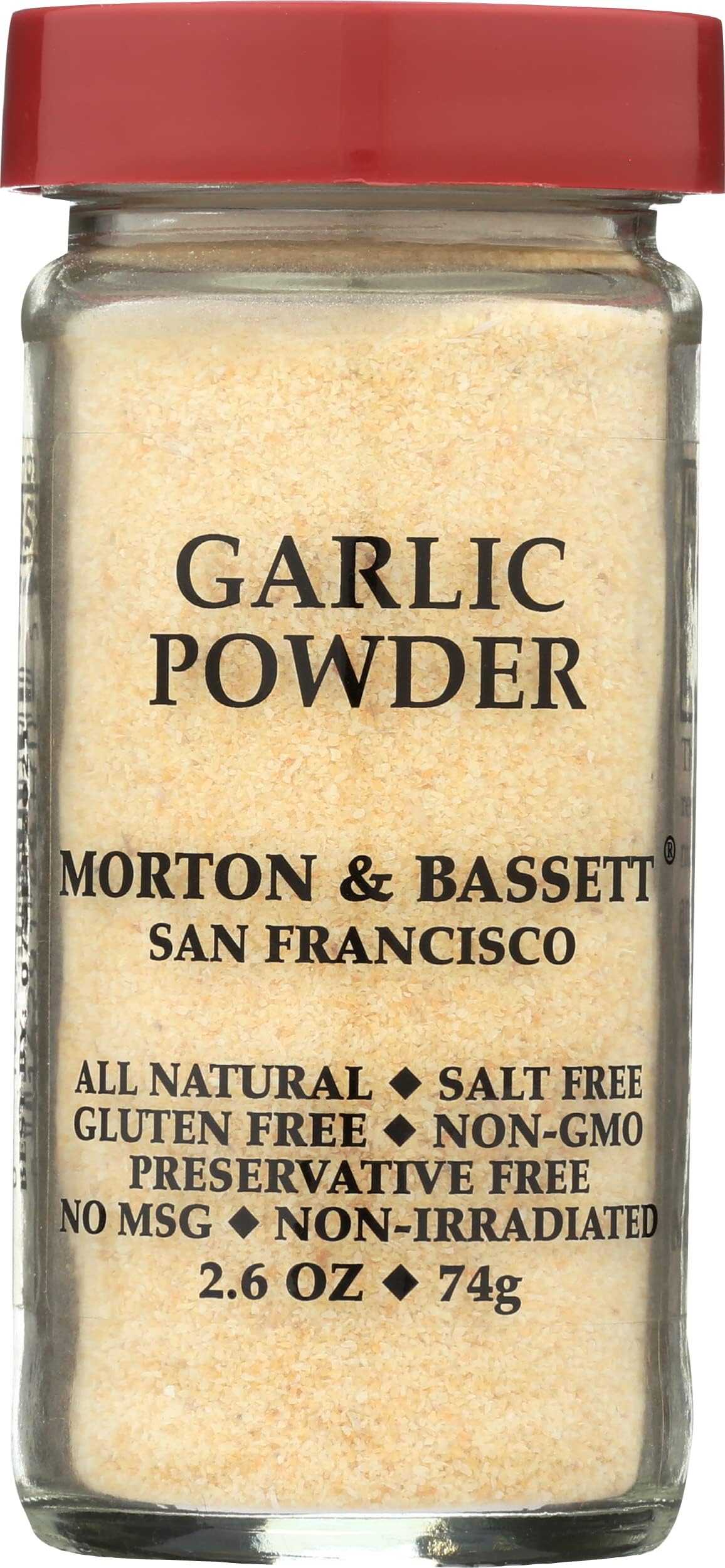 Amazon.com : Morton & Bassett Garlic Powder, Gluten Free, Kosher, 2.6 ...