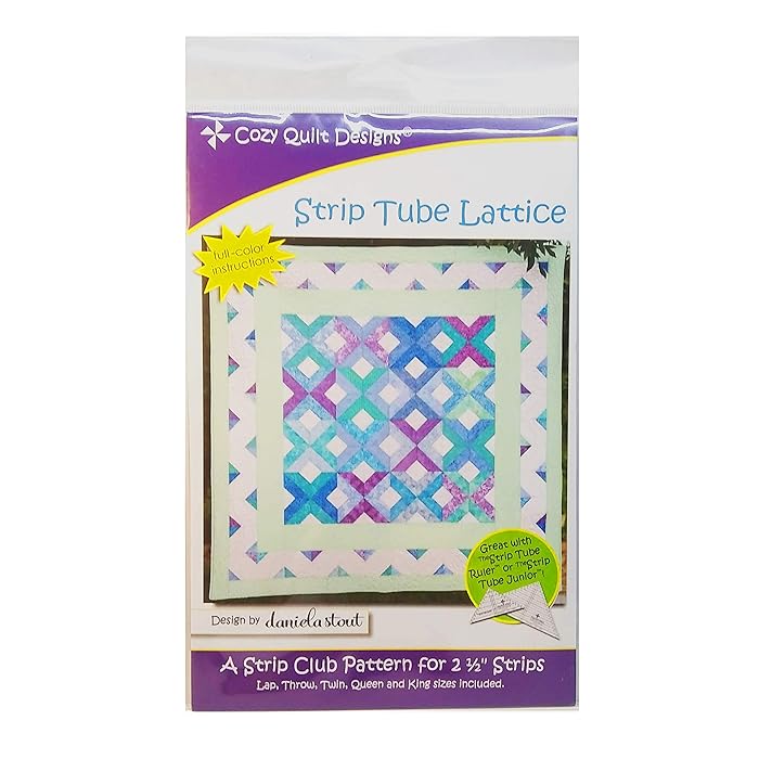 Buy Cozy Quilt Designs 'Strip Club' Pattern - Strip Tube Lattice ...